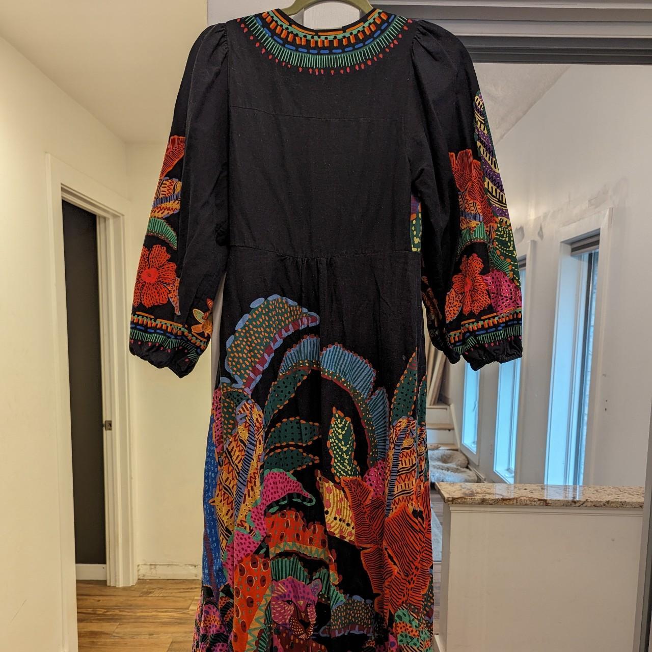 Adorable Farm Rio dress with leopard/jungle motif... - Depop