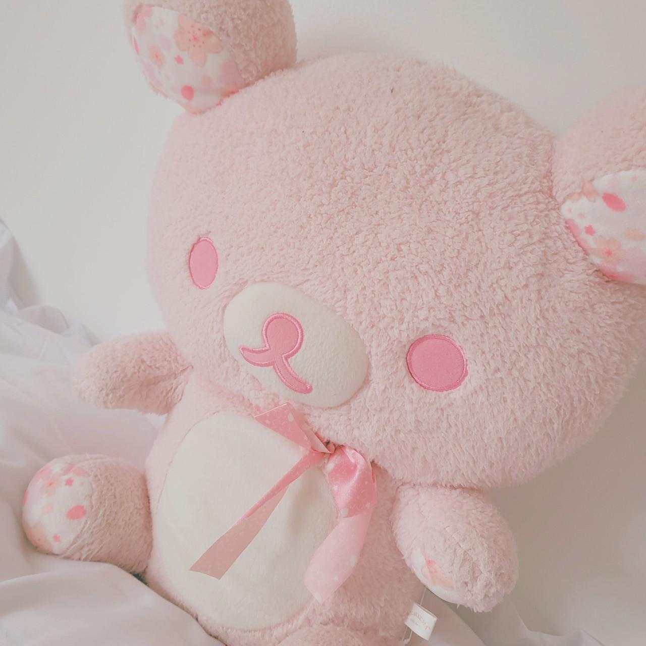 -authentic sakura rilakkuma plush 40cm tall -in... - Depop