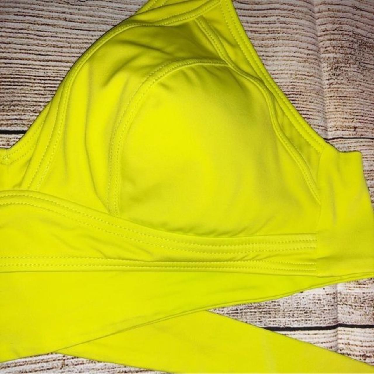 Title Nine Women's Yellow Bikini-and-tankini-tops | Depop