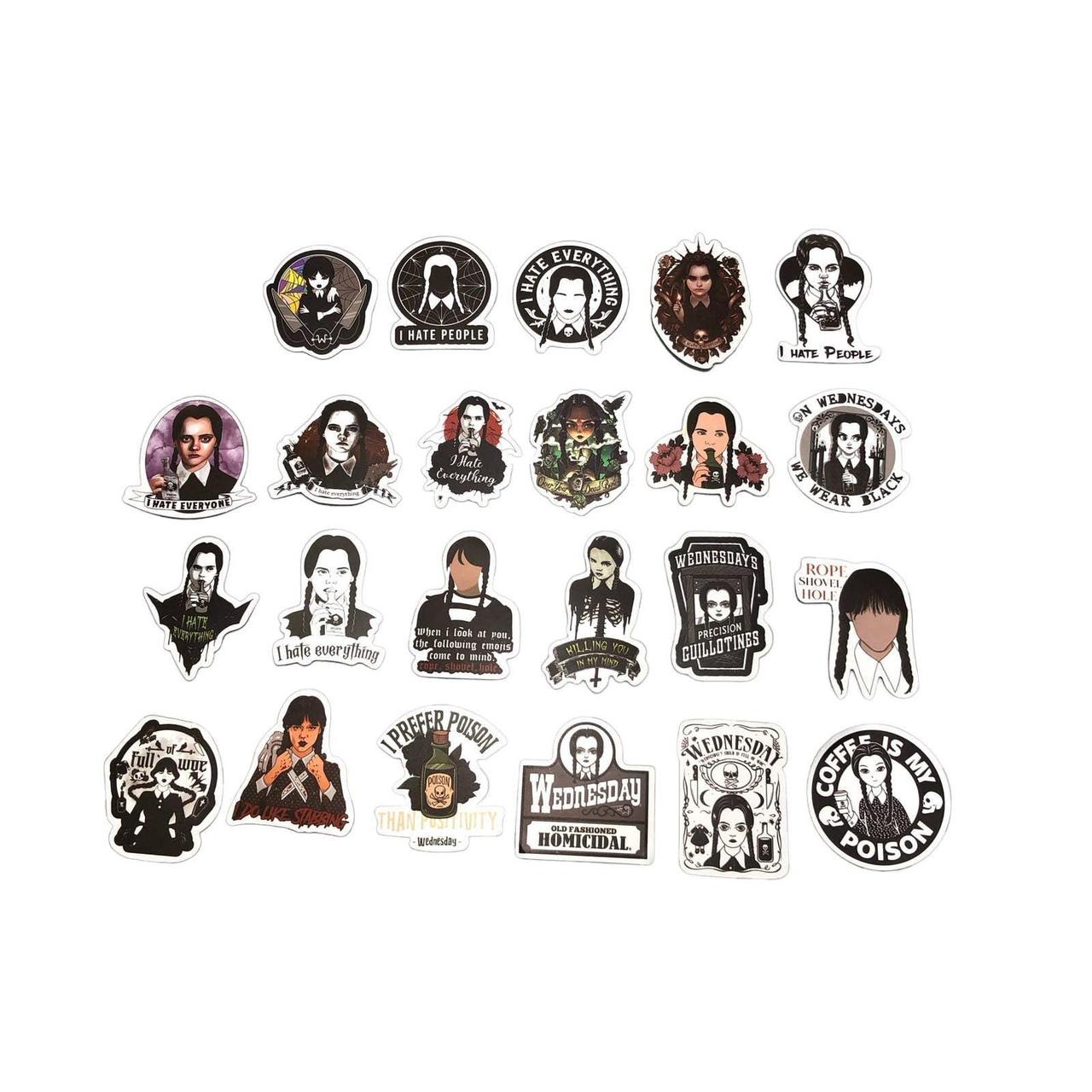 Wednesday Adams Stickers Set of 23 Stickers They are... - Depop