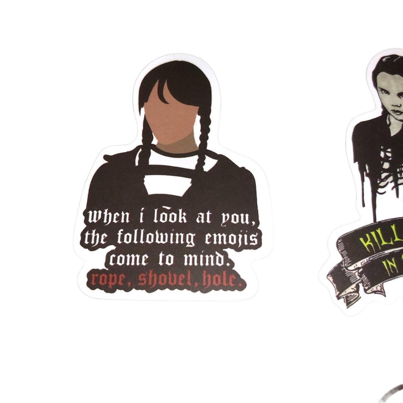 Wednesday Adams Stickers Set of 23 Stickers They are... - Depop