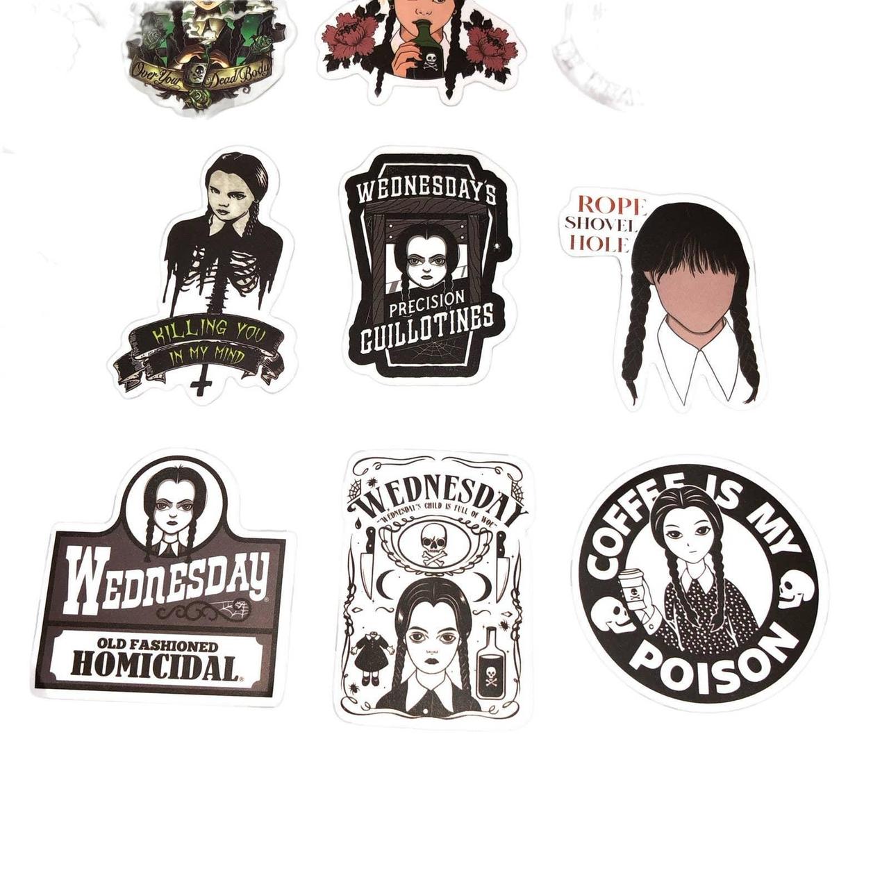 Wednesday Adams Stickers Set of 23 Stickers They are... - Depop