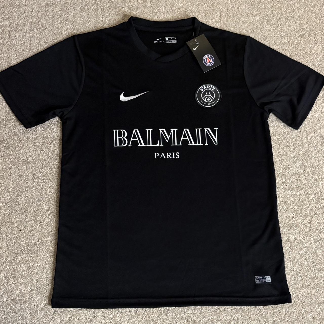Rare Balmain x PSG Nike football kit/soccer jersey... | Depop
