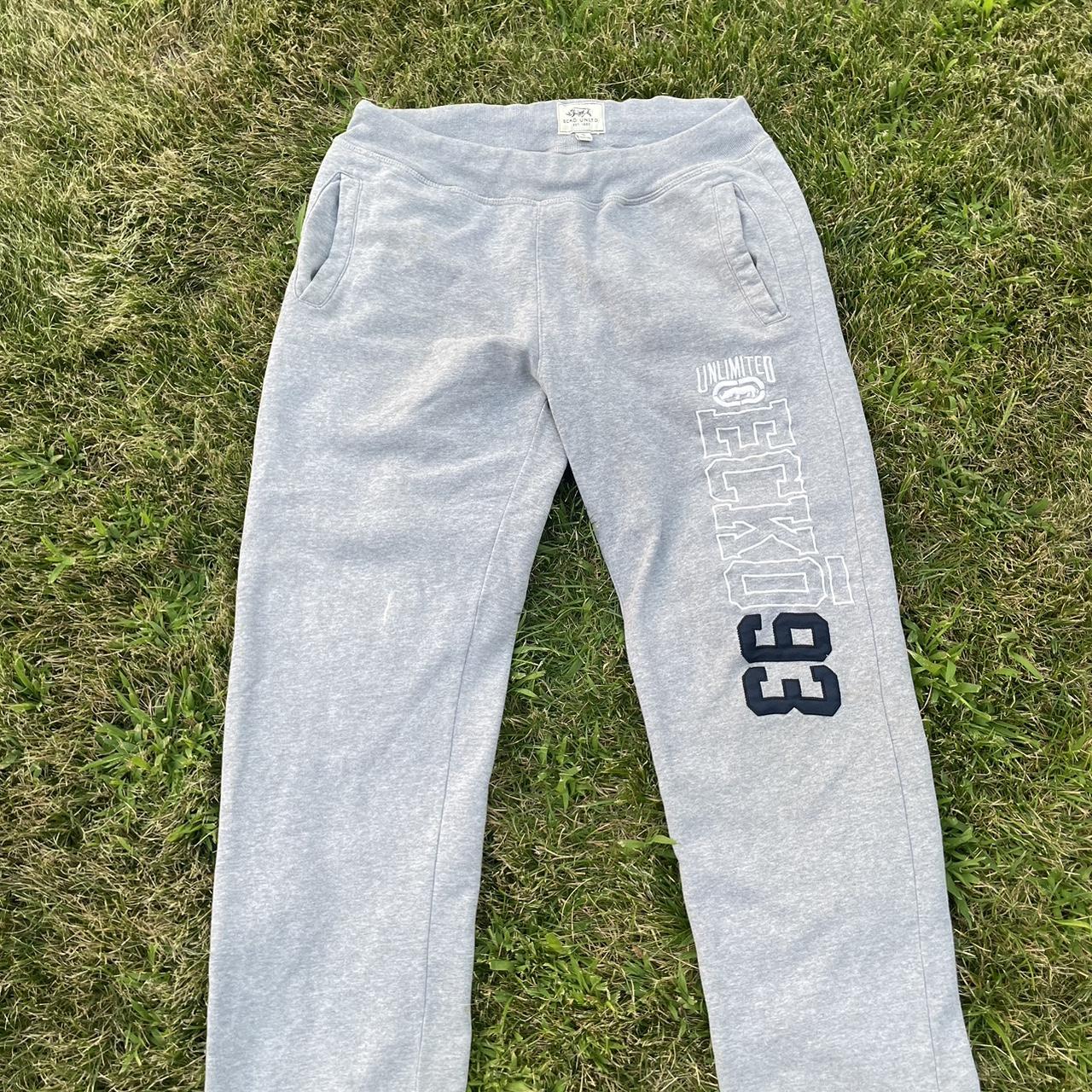 Wide leg sweatpants ecko sweatpants really cool... - Depop
