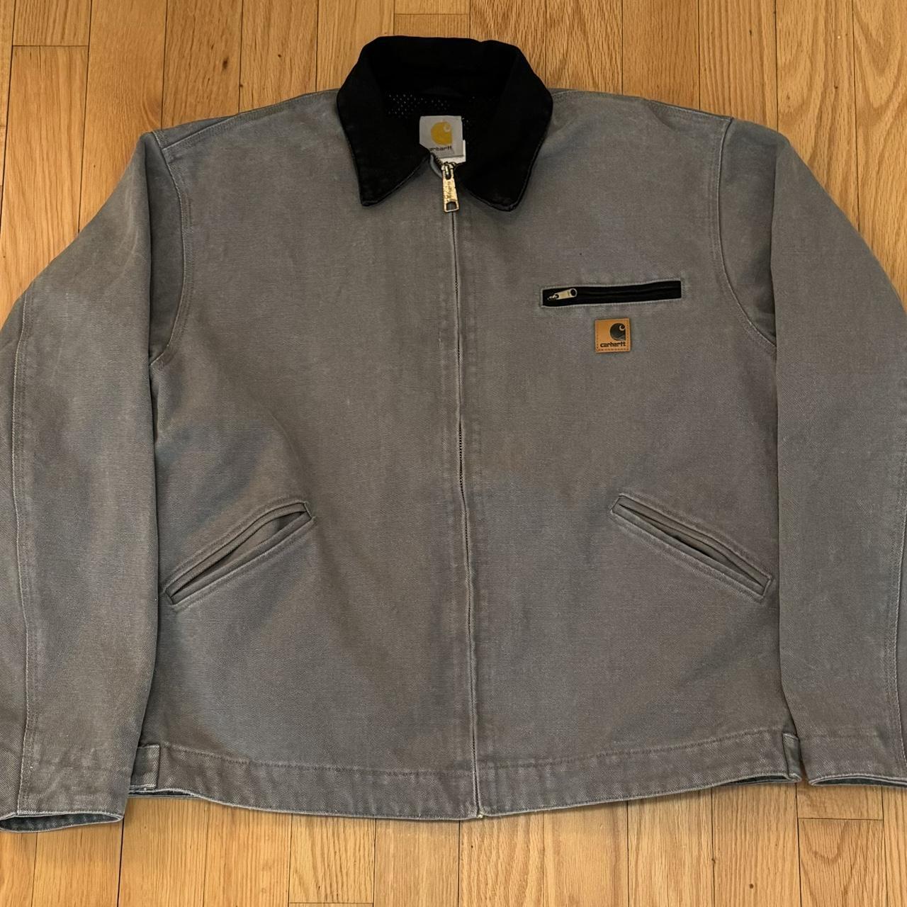 vintage carhartt work jacket size l - Depop