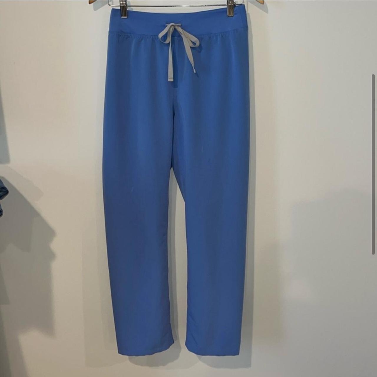 Figs ceil blue scrubs pants! Size small. A couple... - Depop