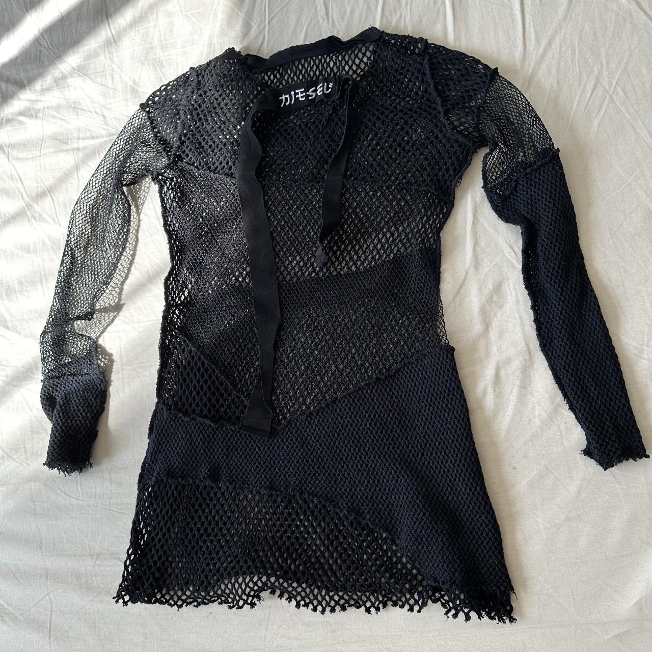Diesel deconstructed net long top Constructed from... - Depop