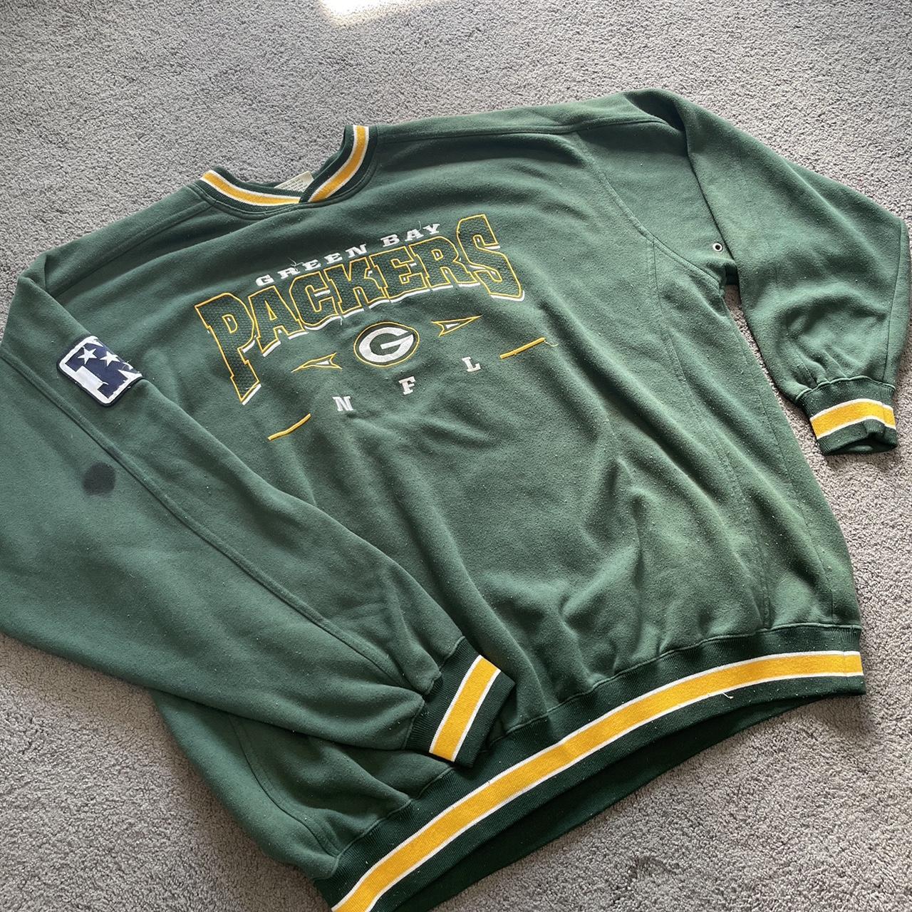 Vintage Green Bay Packers crewneck sweatshirt. Lee... - Depop