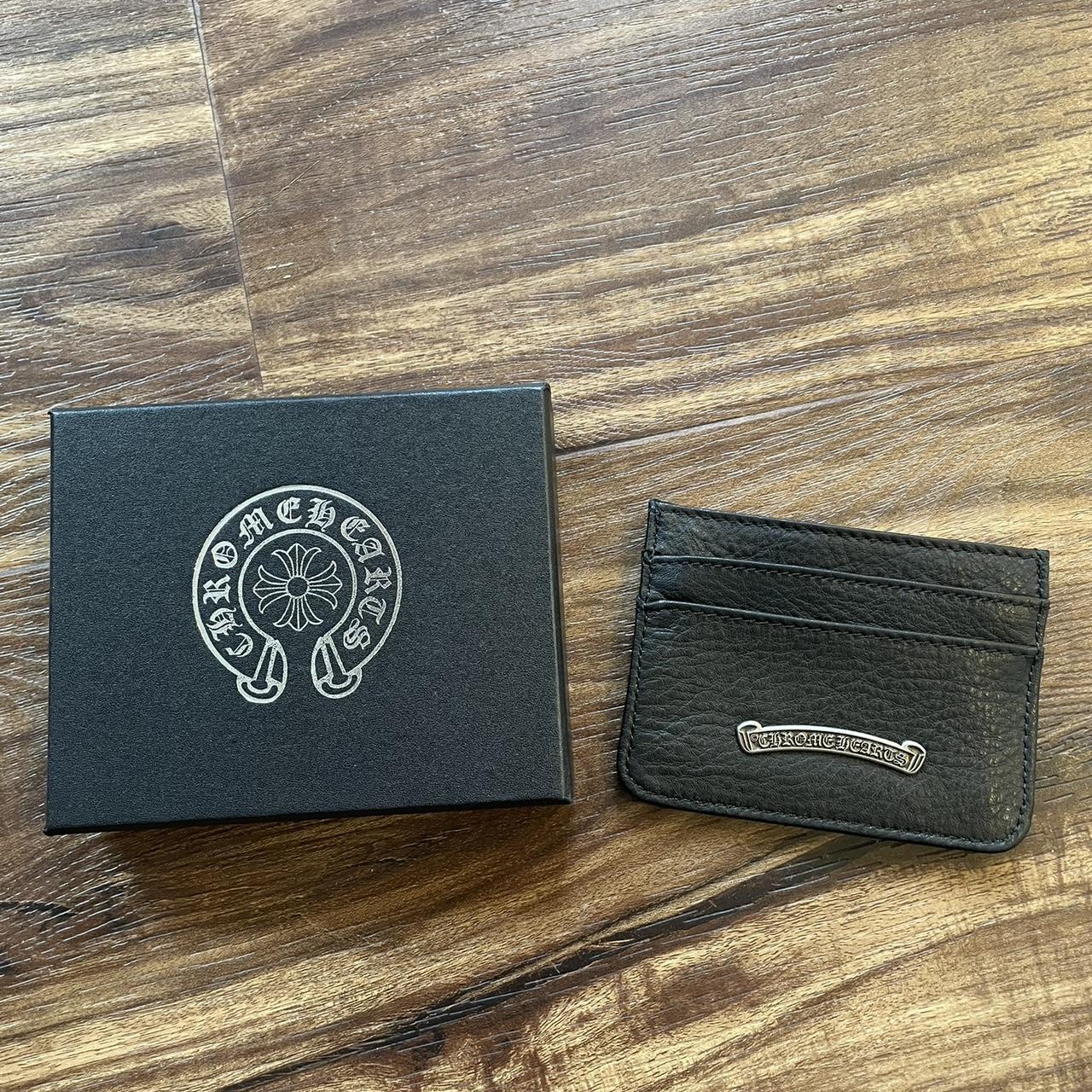 Chrome Hearts Card Holder Wallet Black Brand New,... - Depop