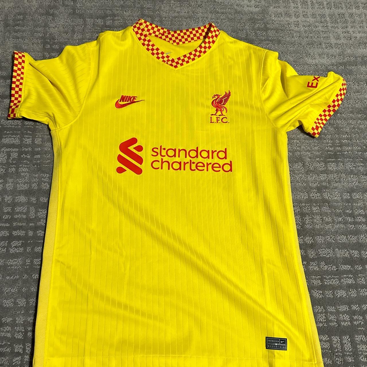 Men’s Liverpool 3rd kit yellow size medium men’s US ... - Depop