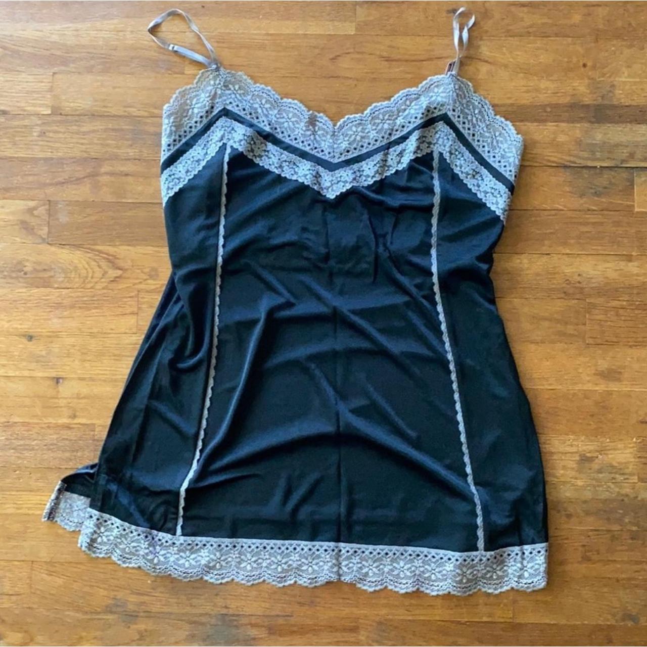 Nightie w/adjustable straps and lace detail #nightie... - Depop