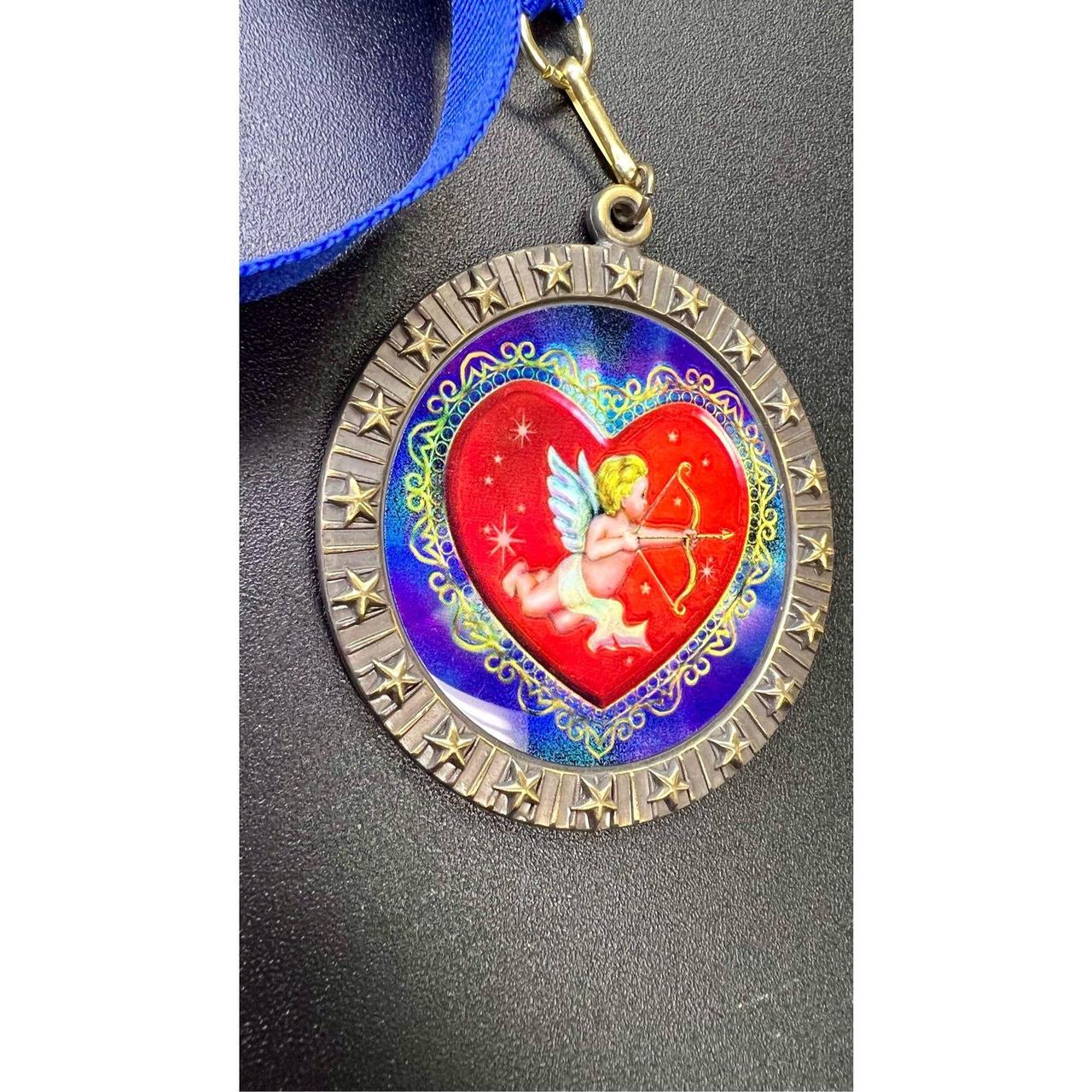 Cupid 20 Star Medal Blue Ribbon Introducing the... - Depop