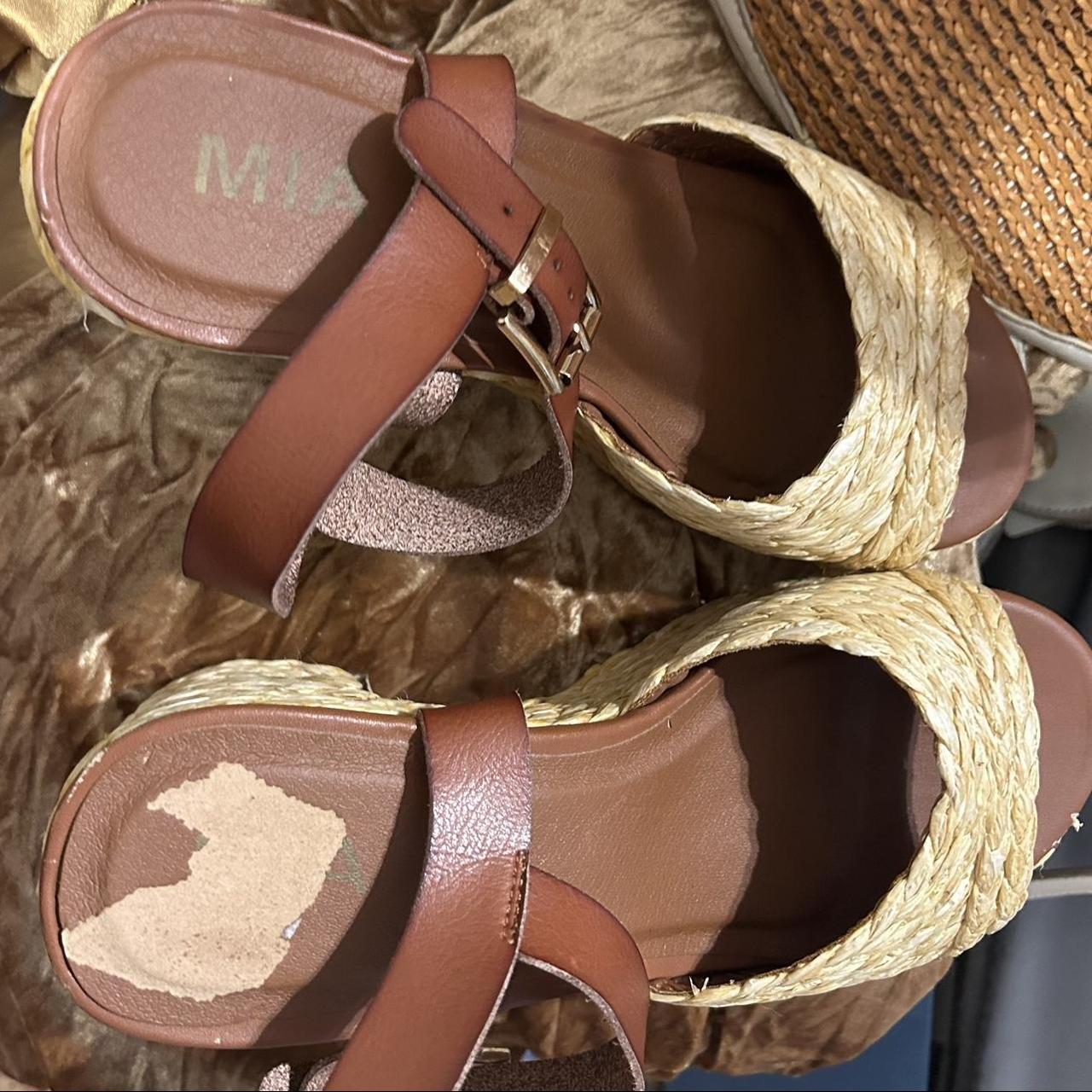 MIA Women's Tan Clogs | Depop