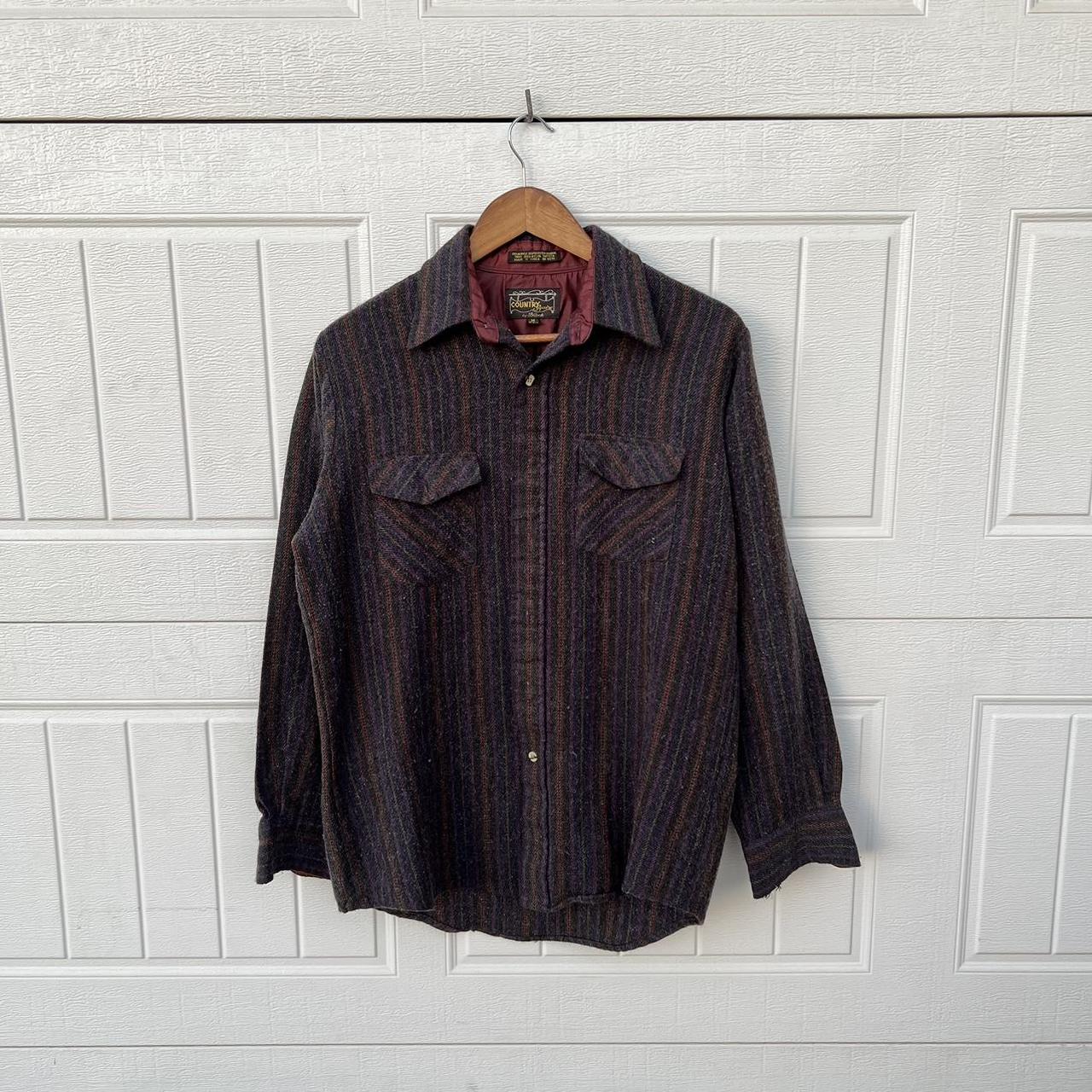 70s Country Flannel Shirt Size Medium In Great... - Depop