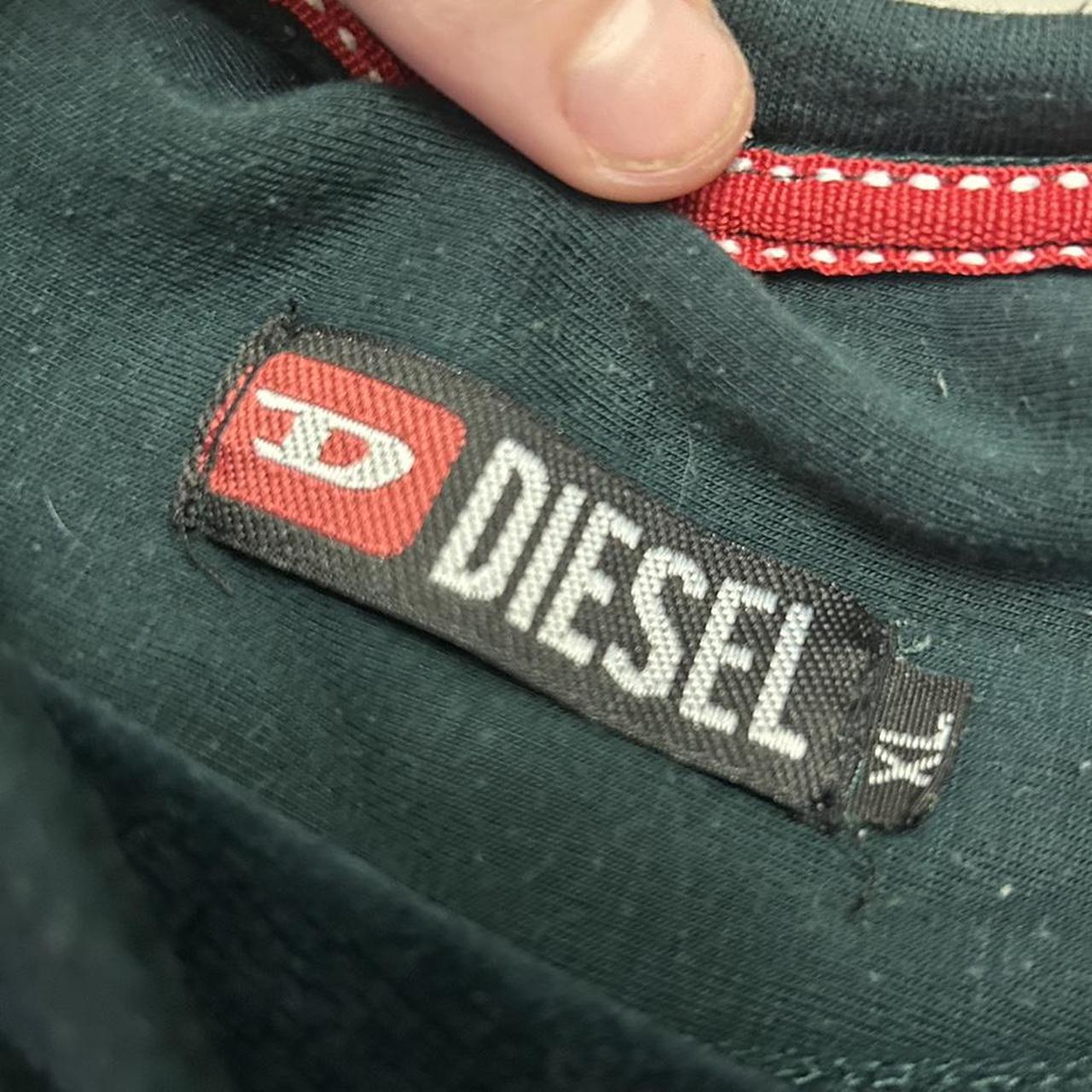 Diesel dark olive green crewneck w pocket! Such a... - Depop