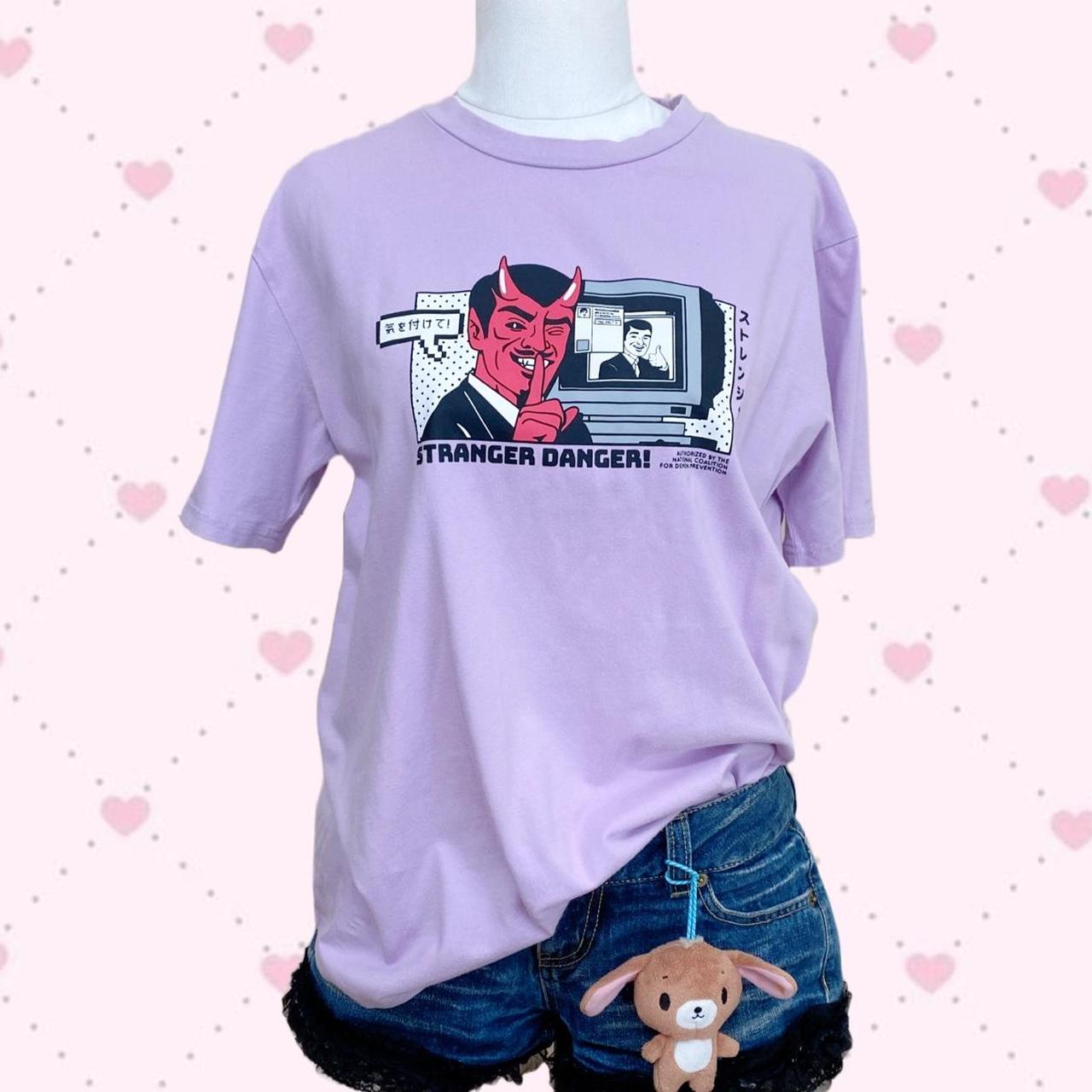 CoolShirtz ‘stranger danger’ purple tee ! 🌱 tag... | Depop