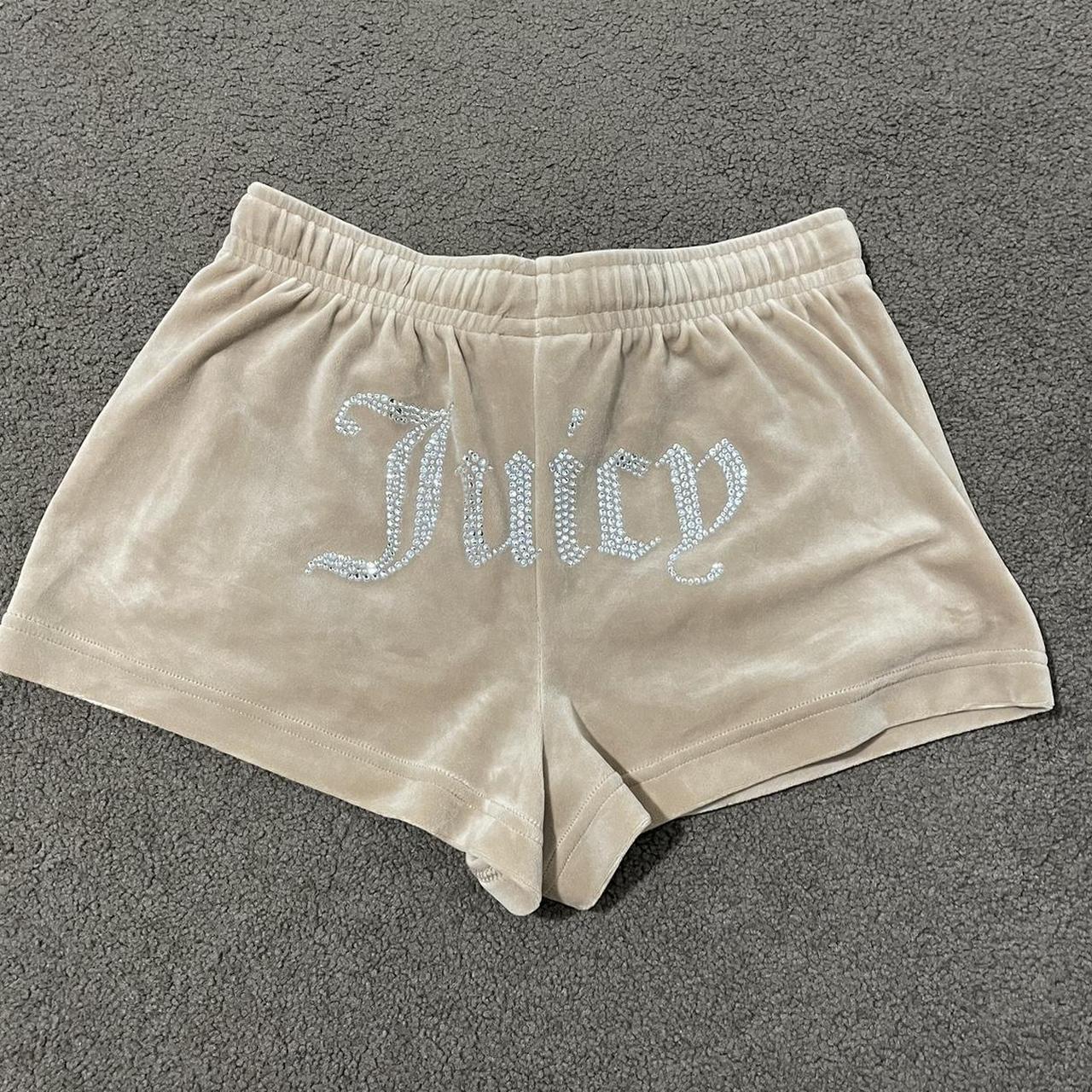 Beige Juicy Couture Shorts X Worn Once In Great Depop