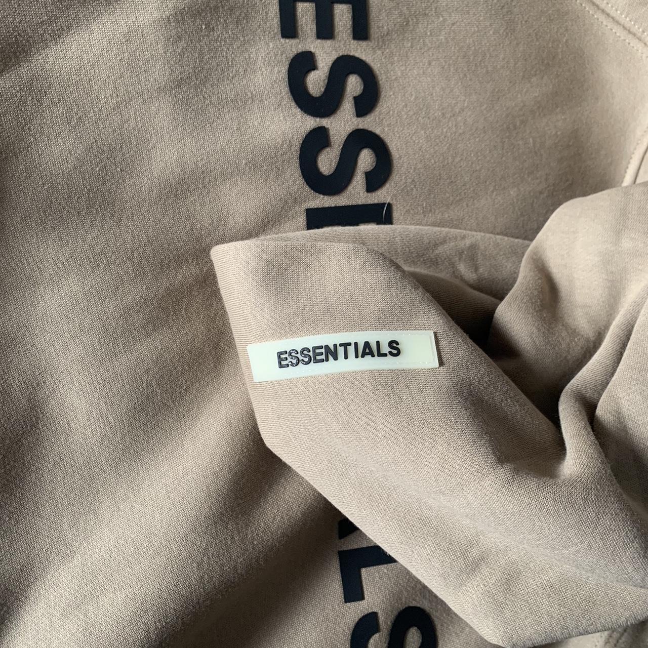 Essentials Fear Of God Tan Hoodie! Brand New... - Depop