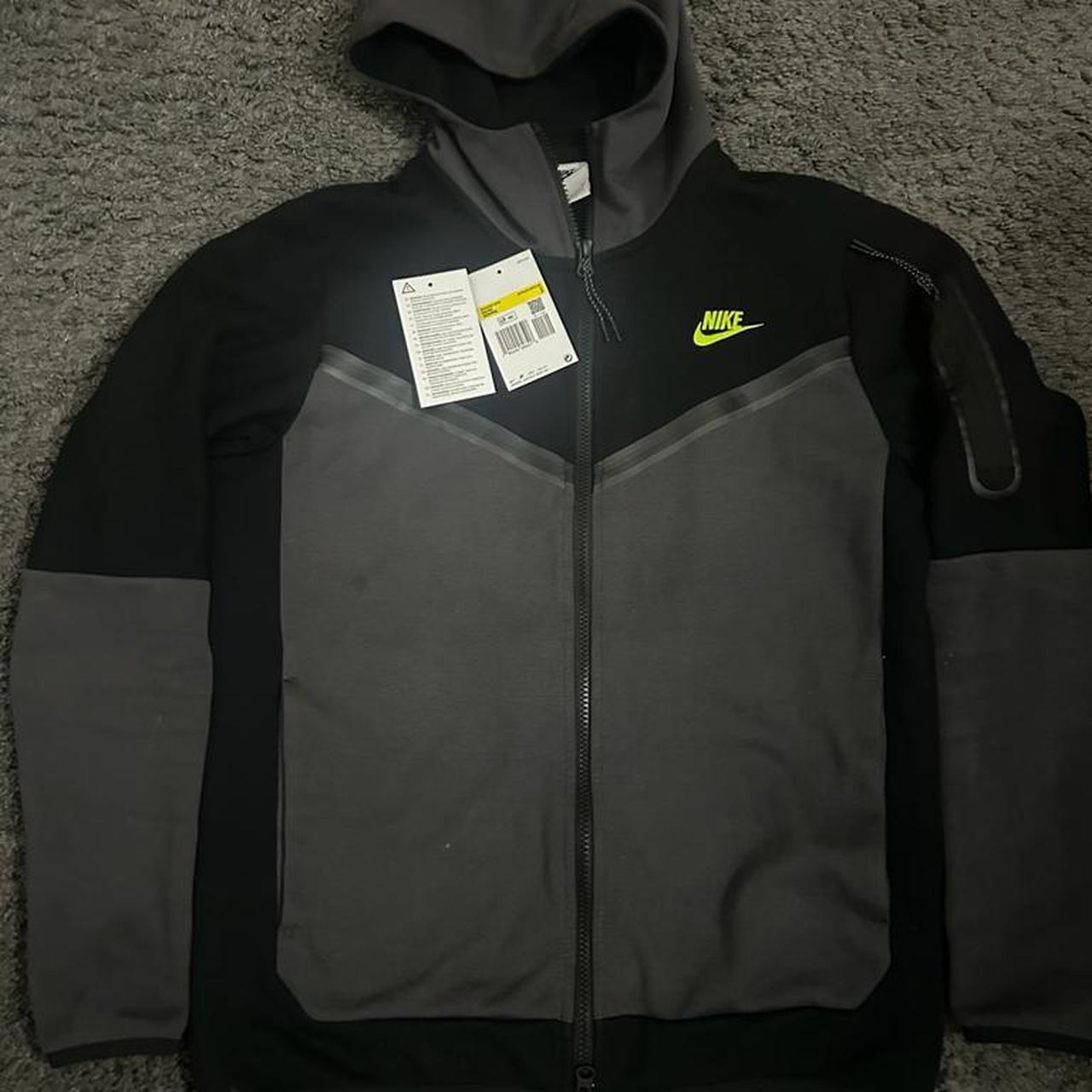 Nike Tech fleece Green tick Volt Tracksuit Size s... - Depop