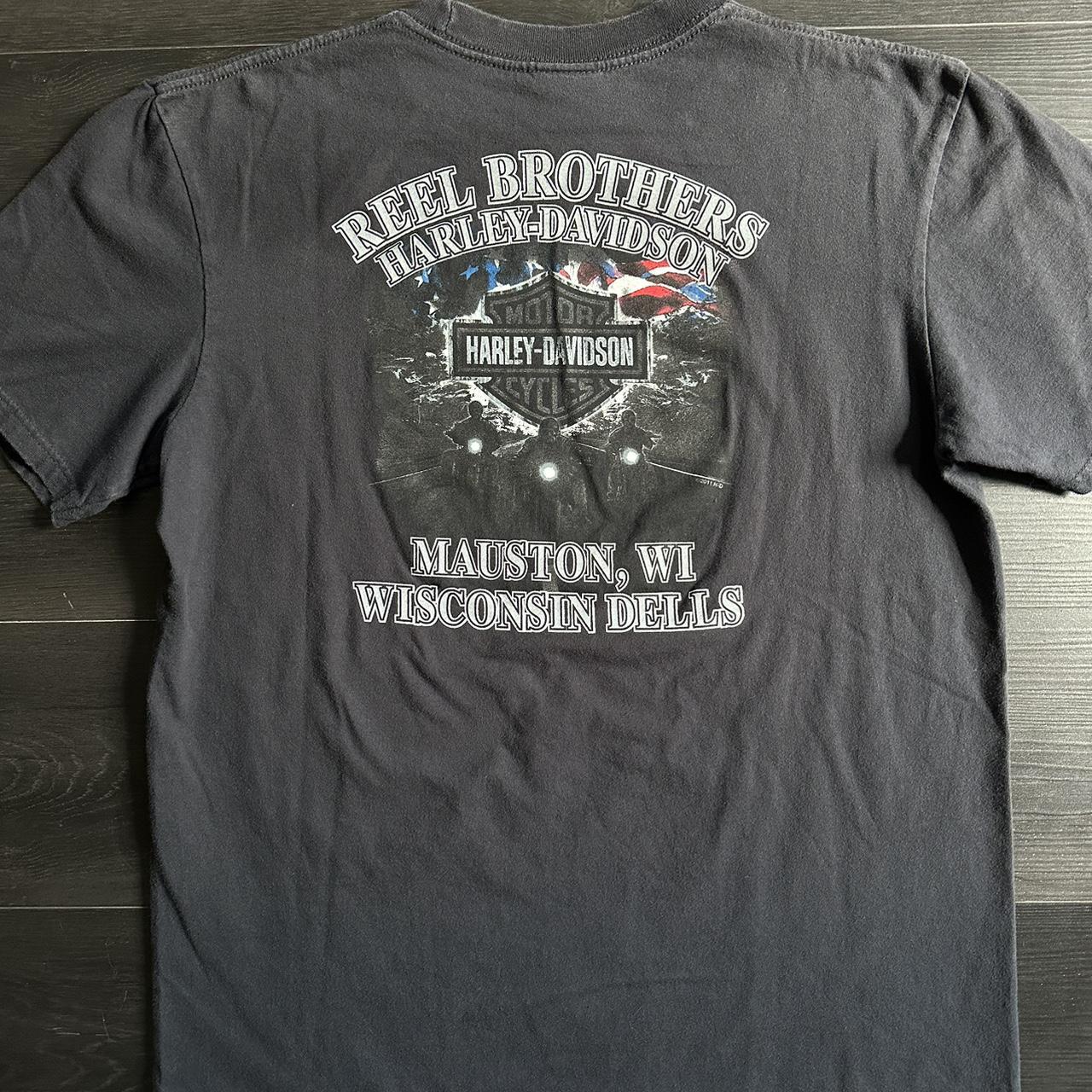 HARLEY DAVIDSON WISCONSIN DELLS T SHIRT SIZE L - Depop