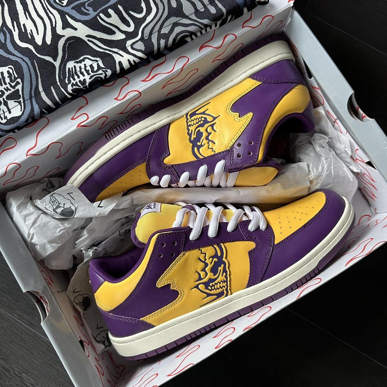 Warren Lotas Reaper Dunk LA Lakers Colorway Size... | Depop