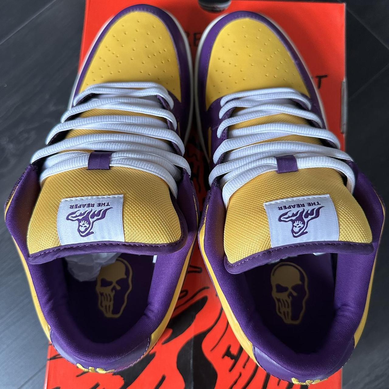 Warren Lotas Reaper Dunk LA Lakers Colorway Size... | Depop