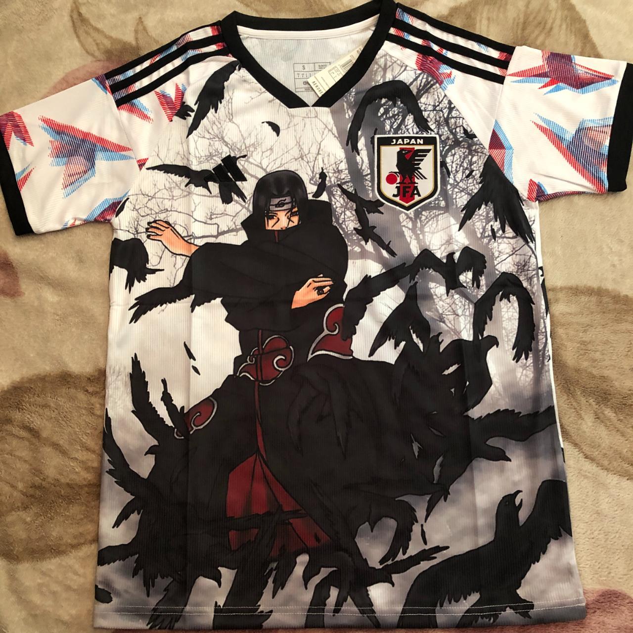 Japan Soccer Jersey Itachi Anime Small Medium... | Depop