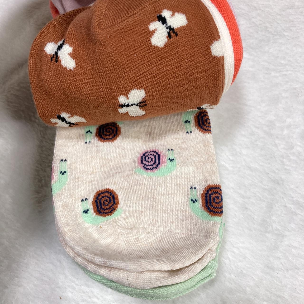 Ankle Socks 6-Pack — Spring-Themed Prints A pack of... - Depop