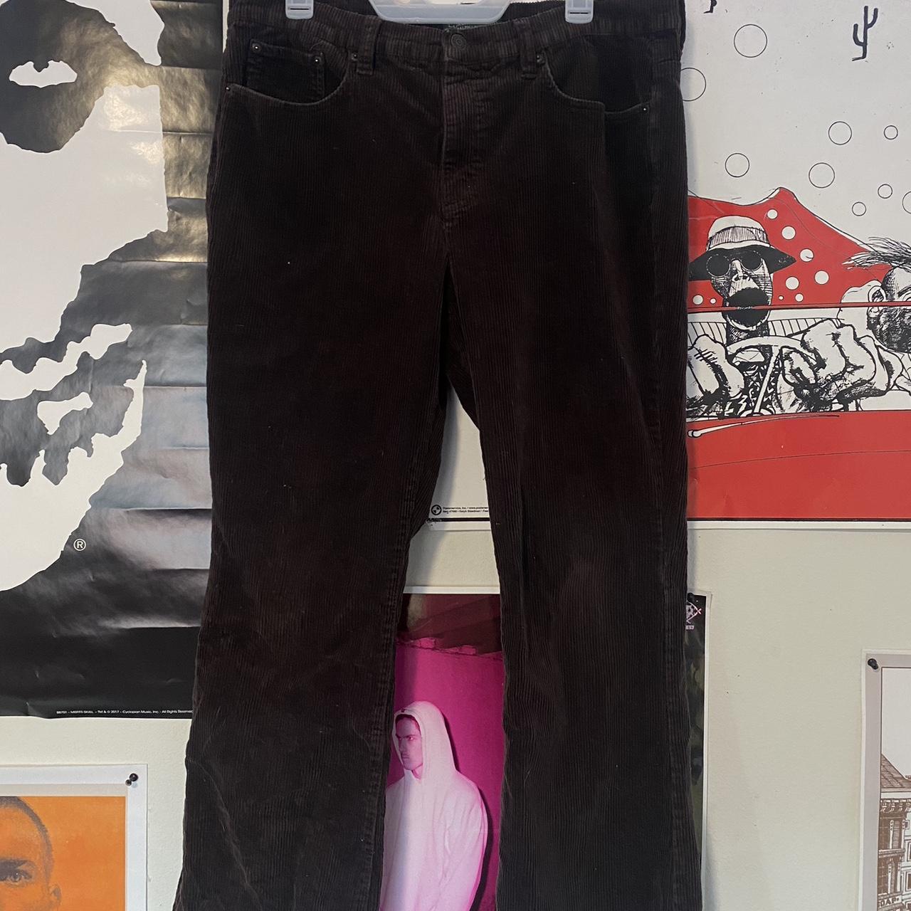 dark brown Ralph Lauren corduroys - Depop