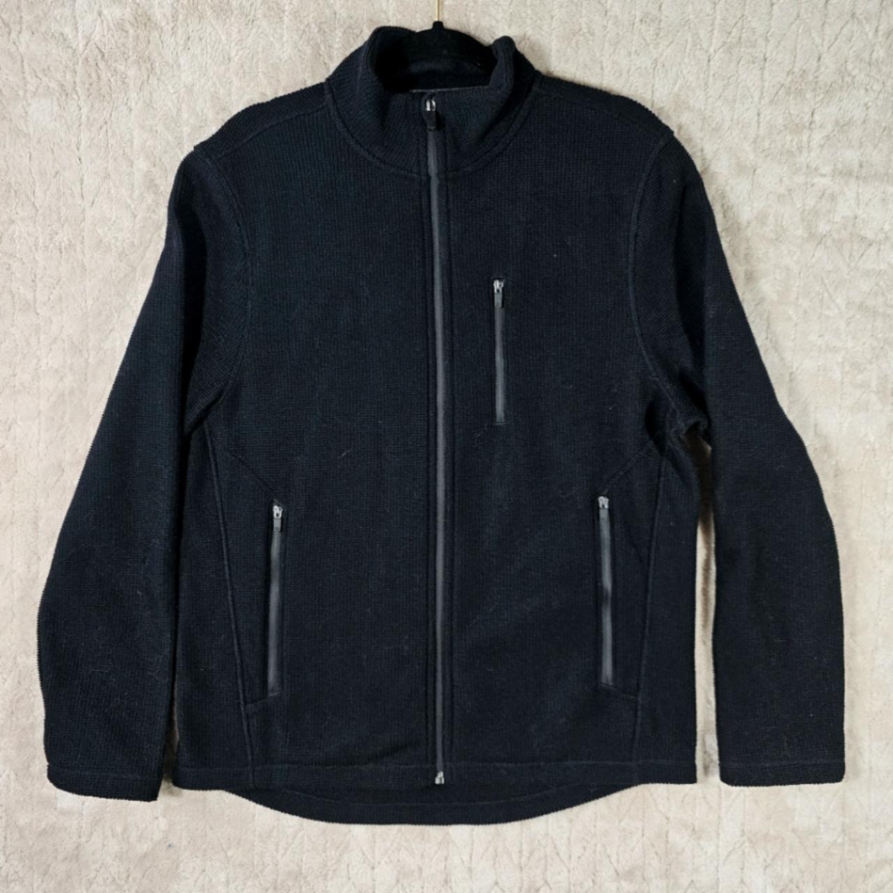 Mack Weldon Latitude Fleece Full Zip Mens M Black... - Depop