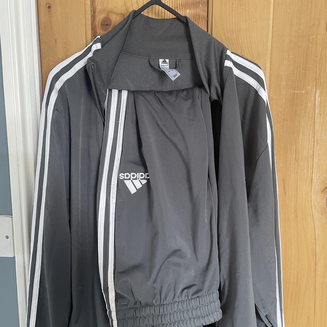 Men’s grey Adidas tracksuit. Bought about a year ago... - Depop