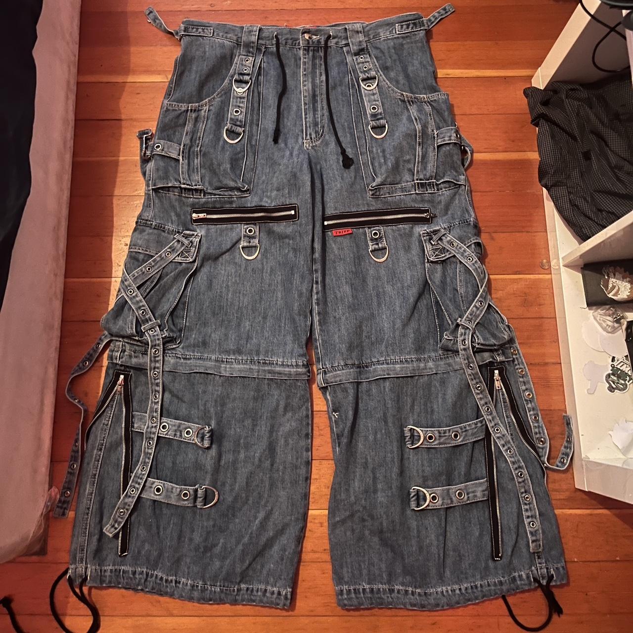 Baggy x-strap Tripp nyc pants☠️🔥 Send... - Depop