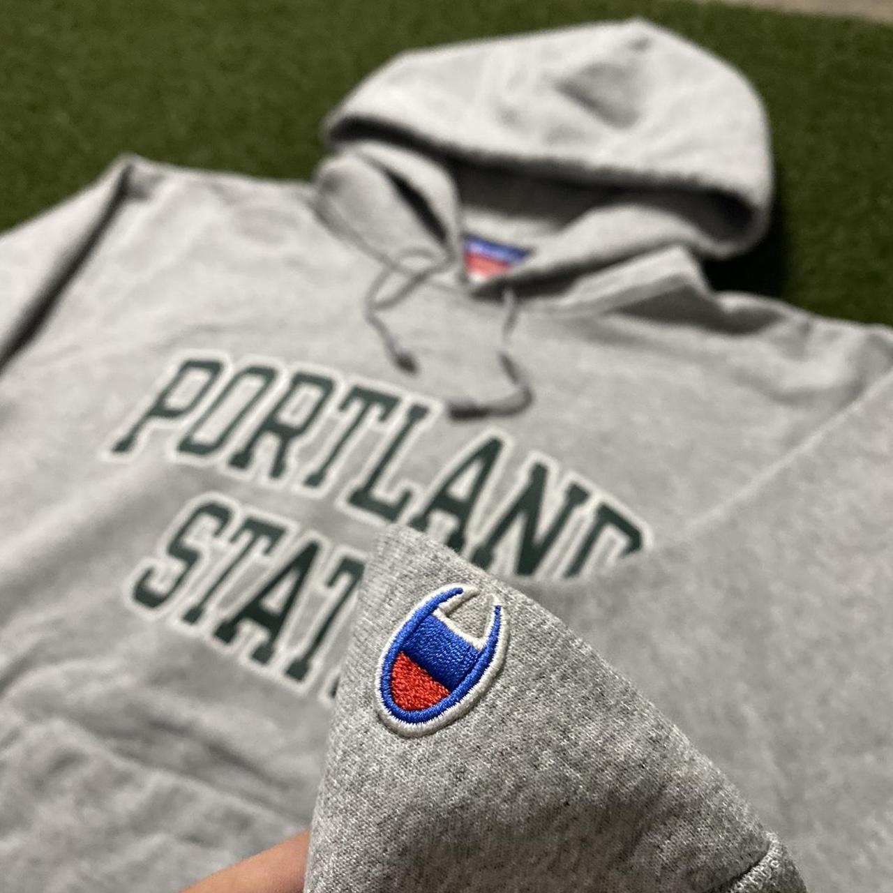 Basic Y2K champion hoodie!! Subtle Portland state... - Depop
