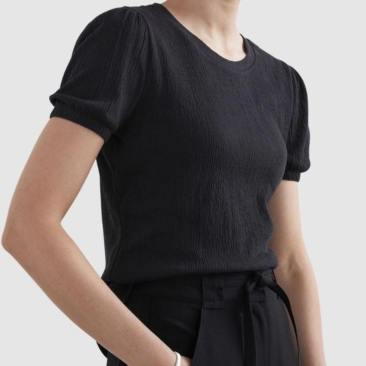 French Connection BNWT Black puff sleeve... - Depop