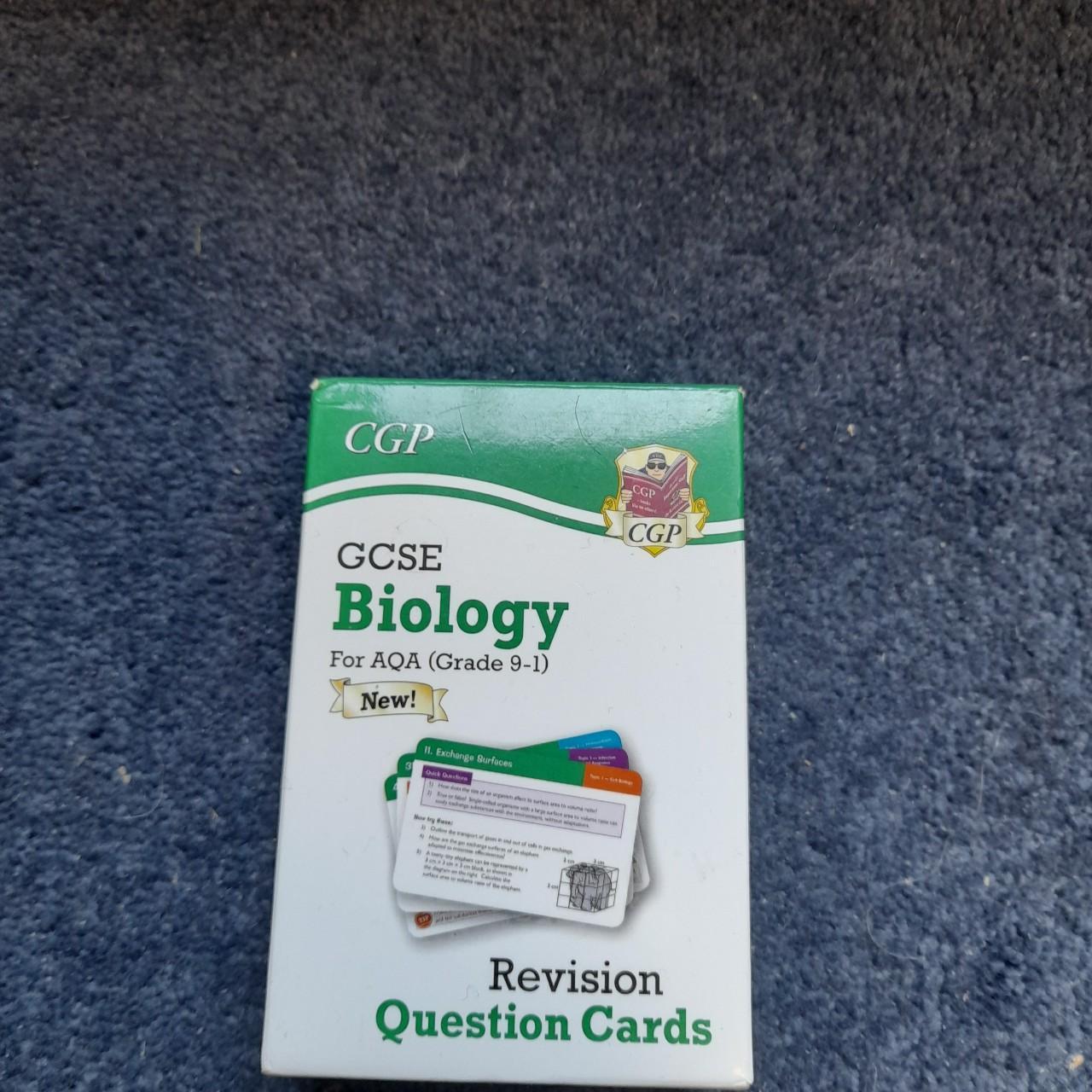 CGP Flashcards for GCSE Biology - AQA Board. Barely... - Depop