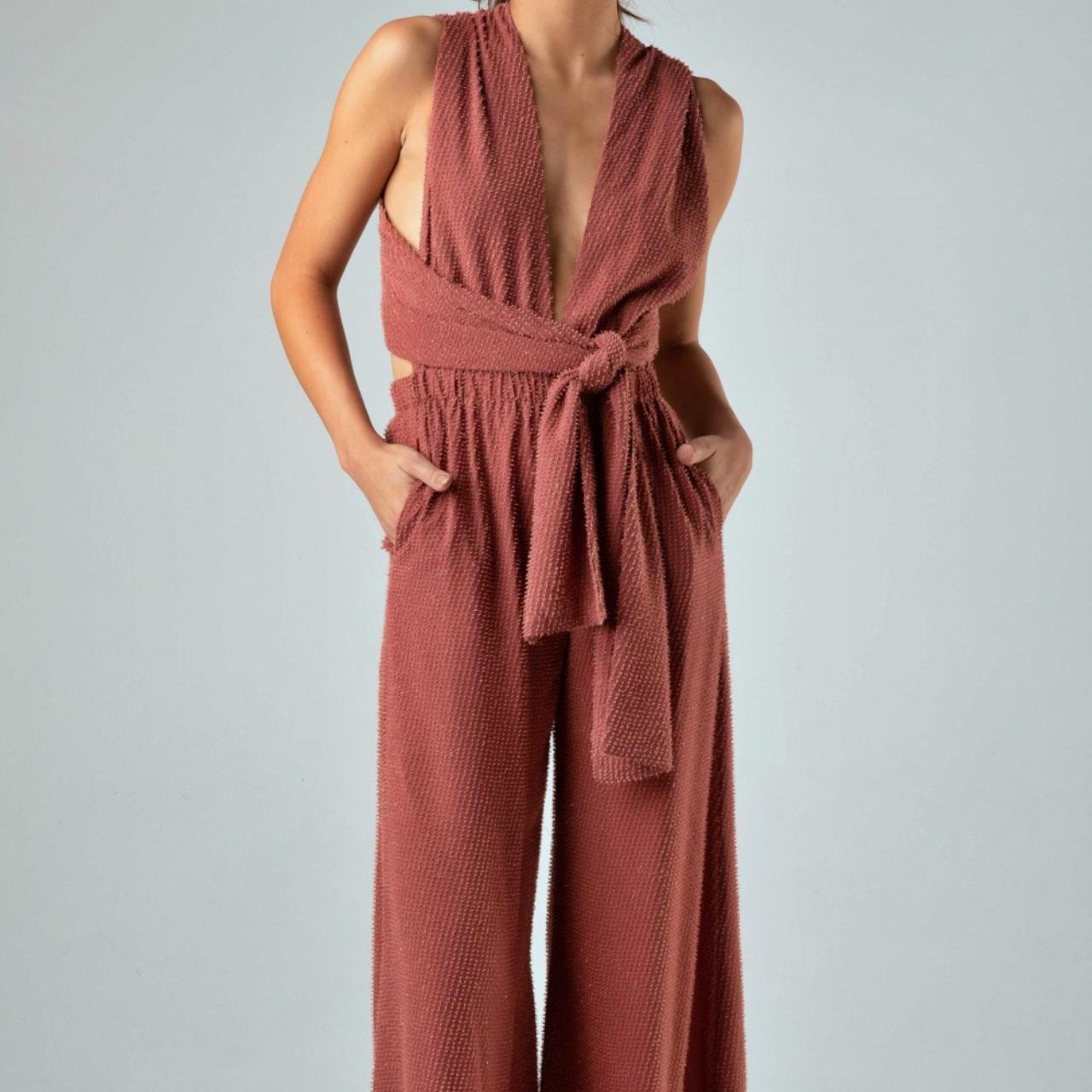 Rust Jumpsuit - Depop