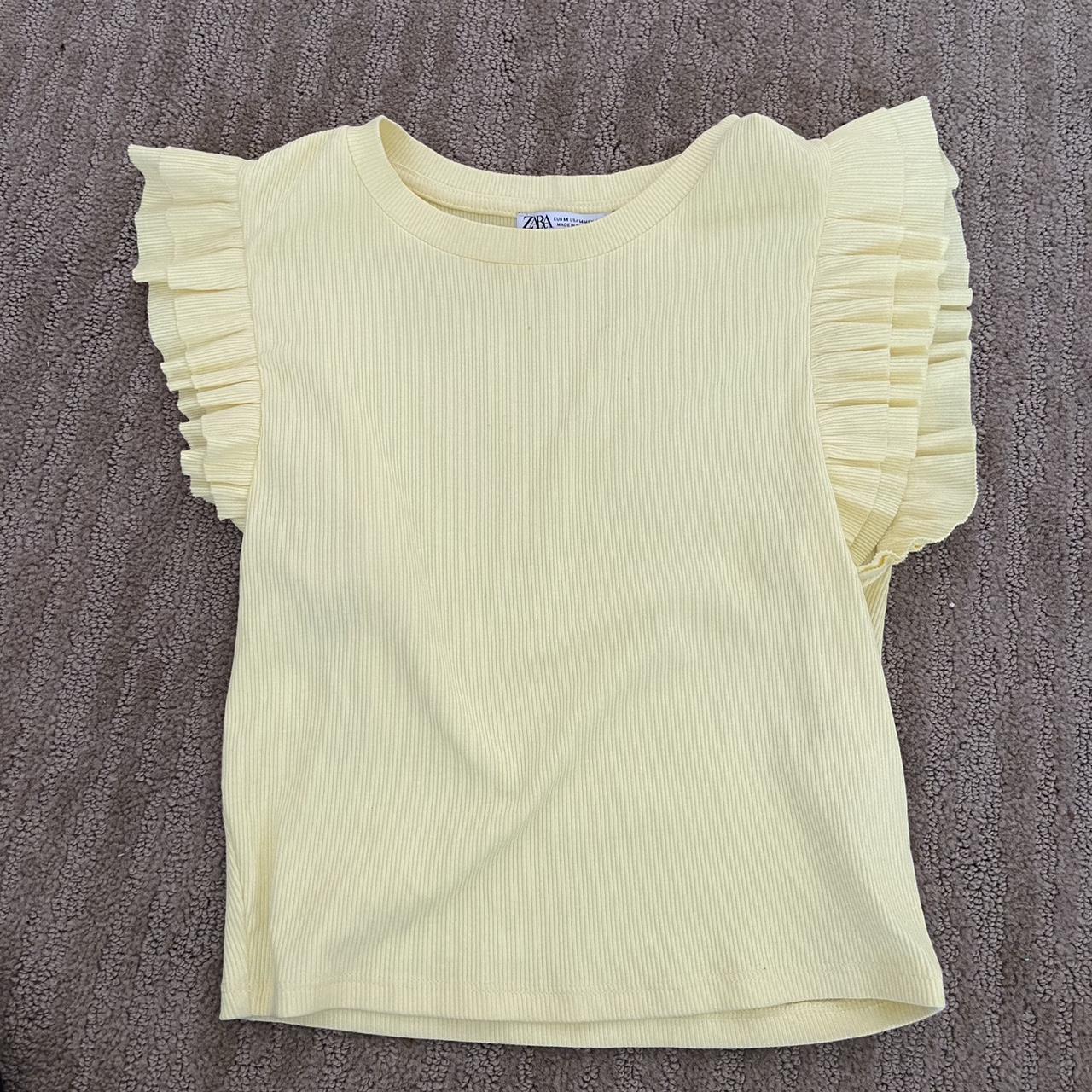 zara ruffle top size m! - Depop