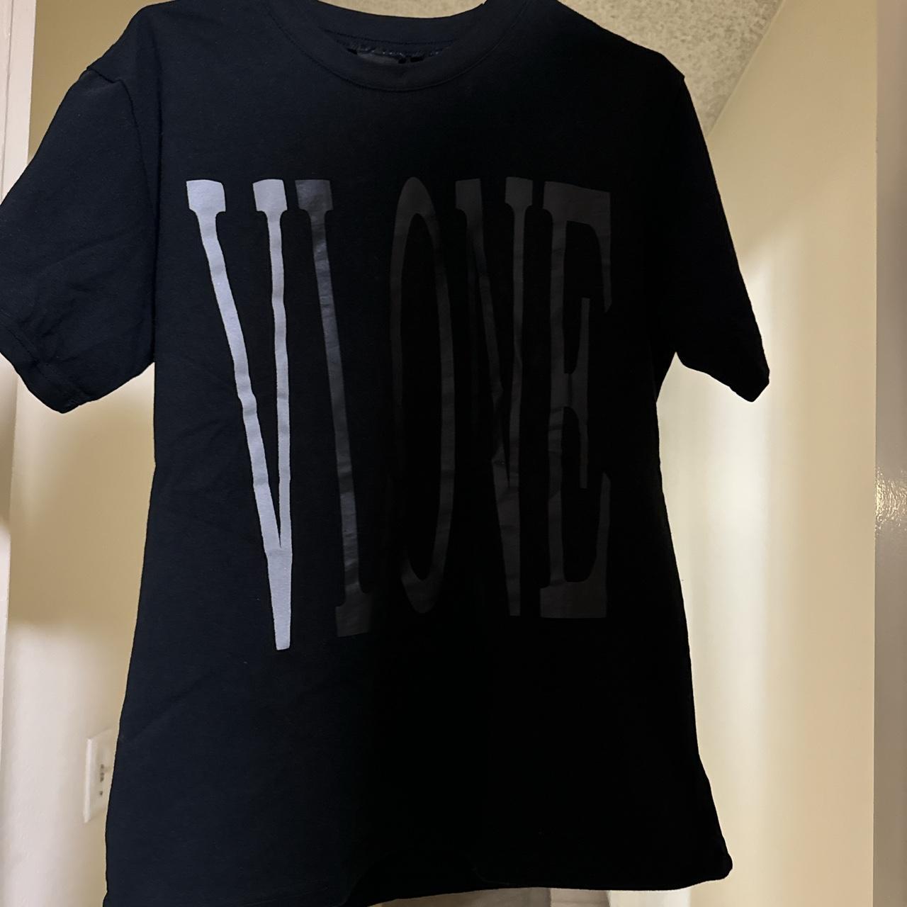 Vlone dark grey shirt size Large - Depop