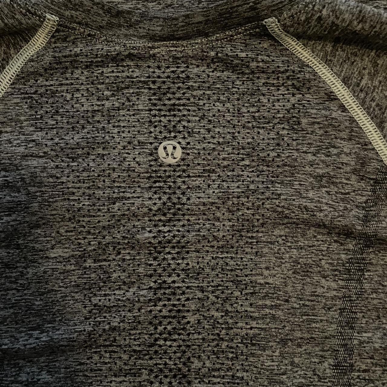 swiftly tech lululemon shirt Grey and Green Size... | Depop