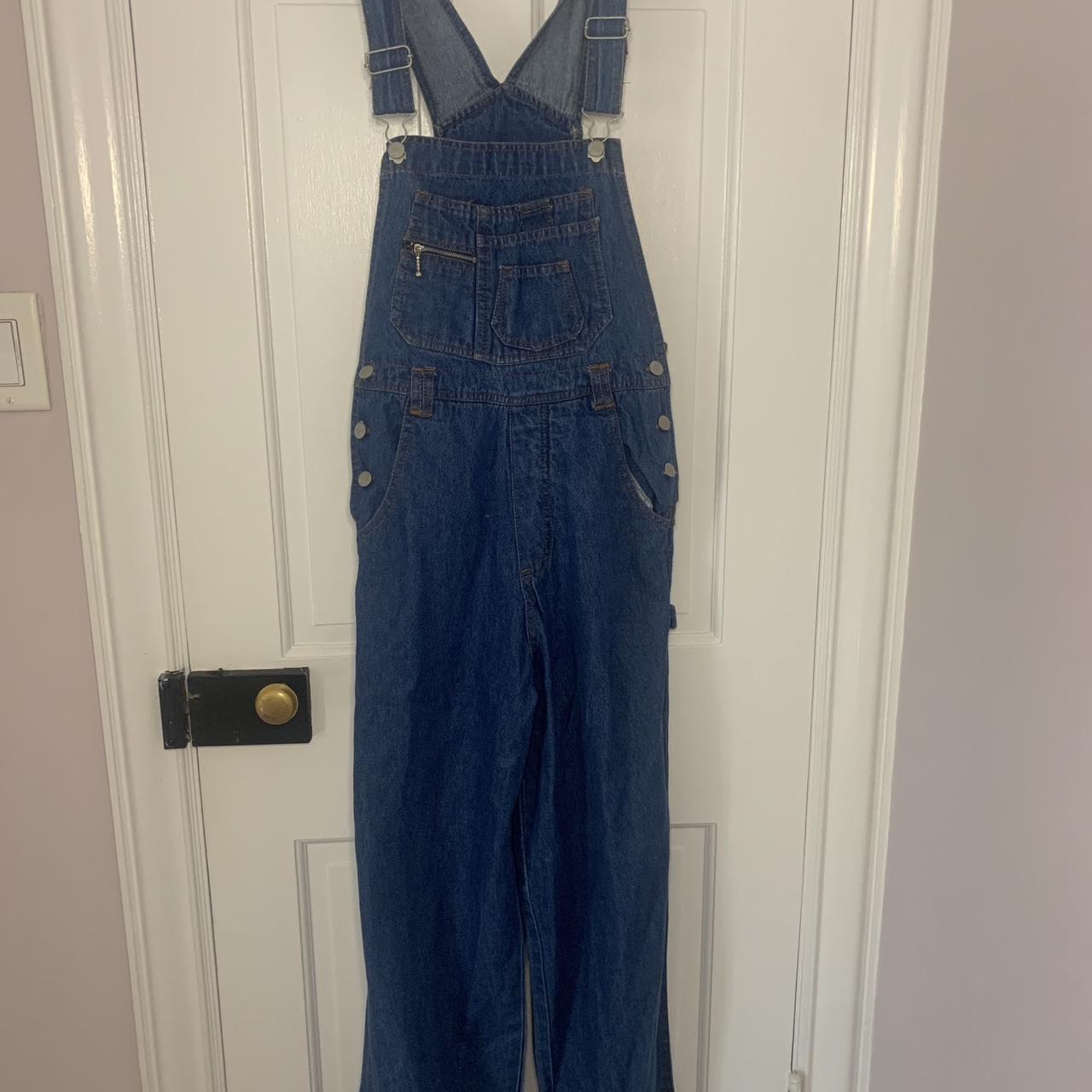 Long dark wash overalls, love but just don’t wear... - Depop