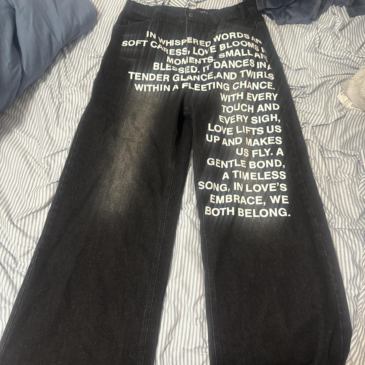 Ihatestars poem jeans. Brand new. Willing to accept... | Depop
