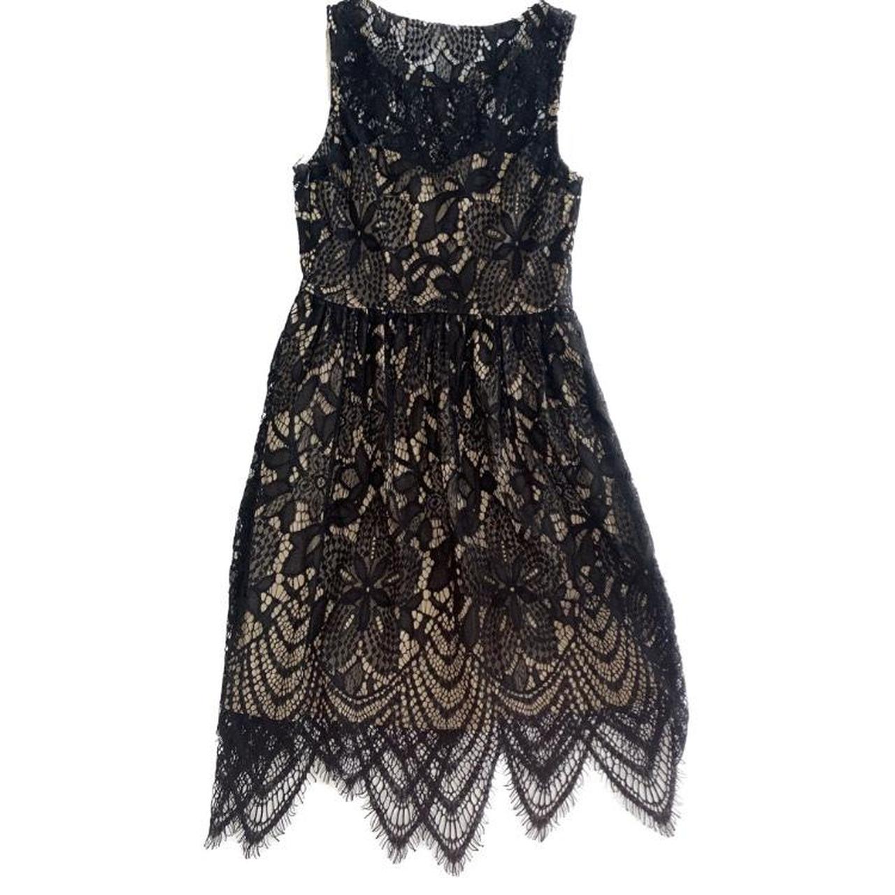 Beautiful black lace dress, only worn... - Depop