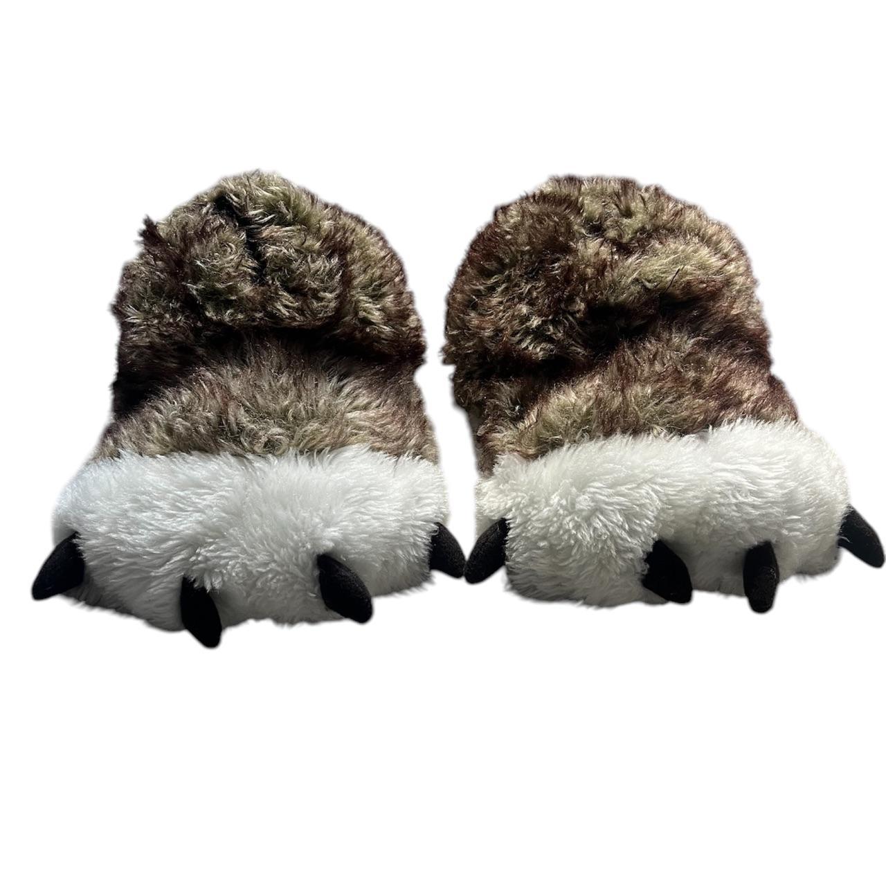 lol wolf feet great wolf lodge wolf slippers NO... | Depop