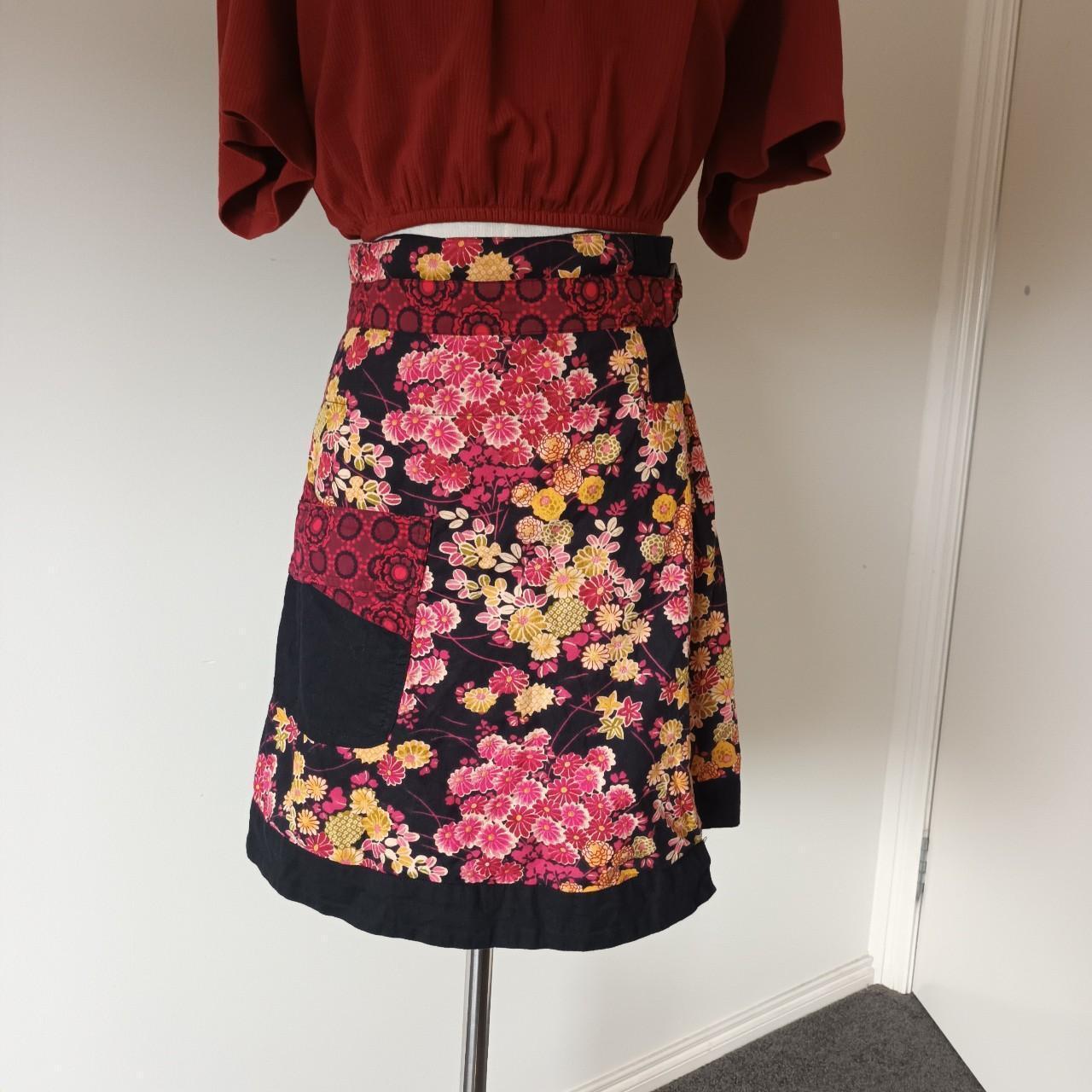 RADHA RANI WRAP SKIRT GORGEOUS FLORAL BOHO HIPPIE... - Depop