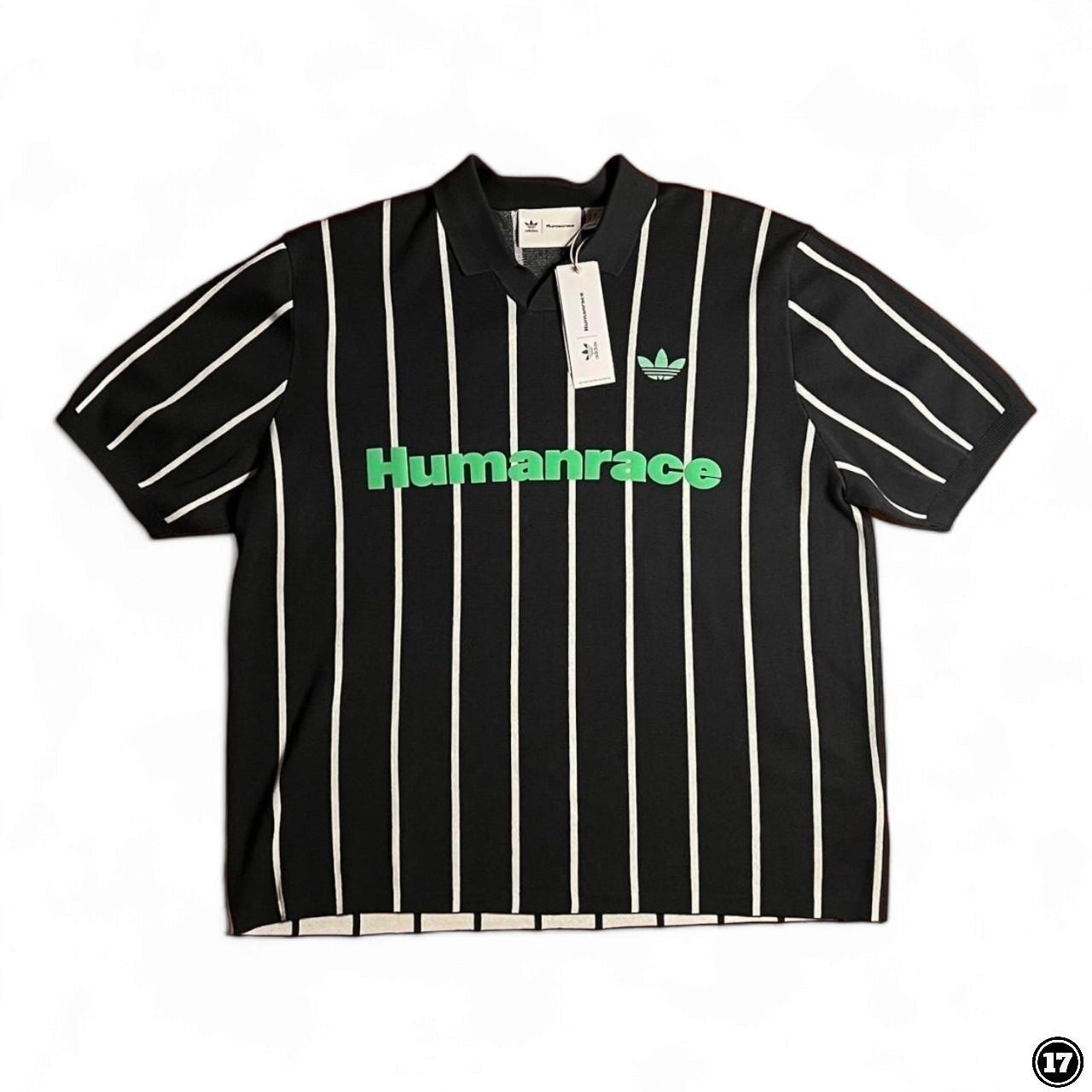 Y2K Adidas Humanrace knit jersey Size XL Boxy... - Depop