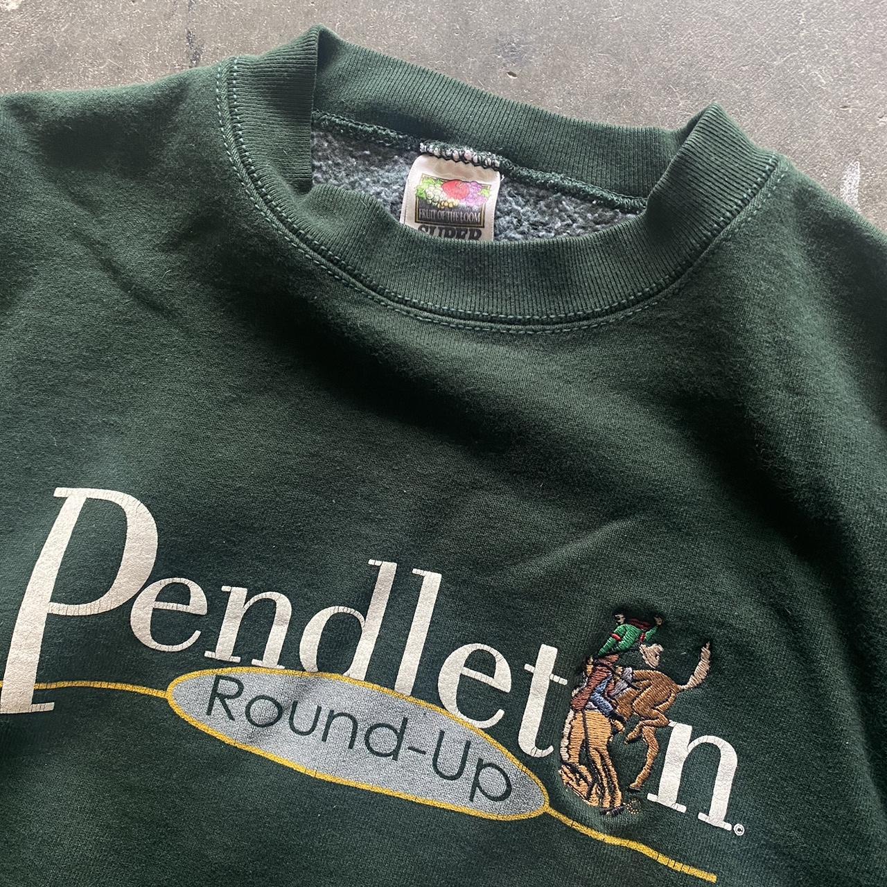 insanely thick pendleton roundup embroidered... - Depop