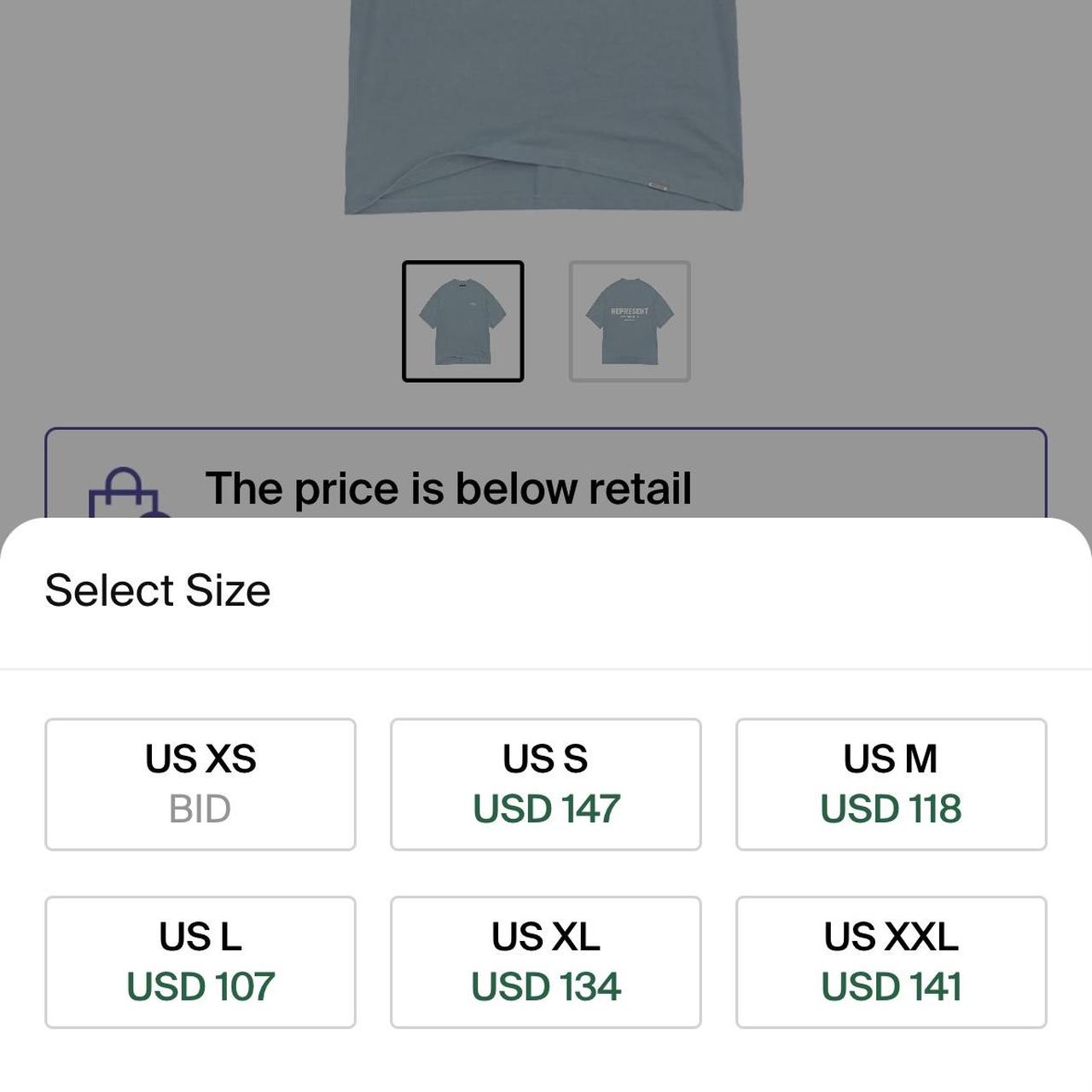 Brand new Represent tee Only ever tried on Light... - Depop