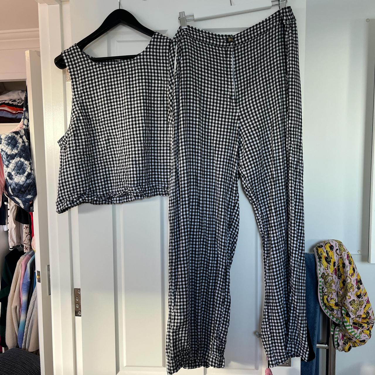 Sportsgirl gingham set 🖤🤍 Excellent condition, size... - Depop