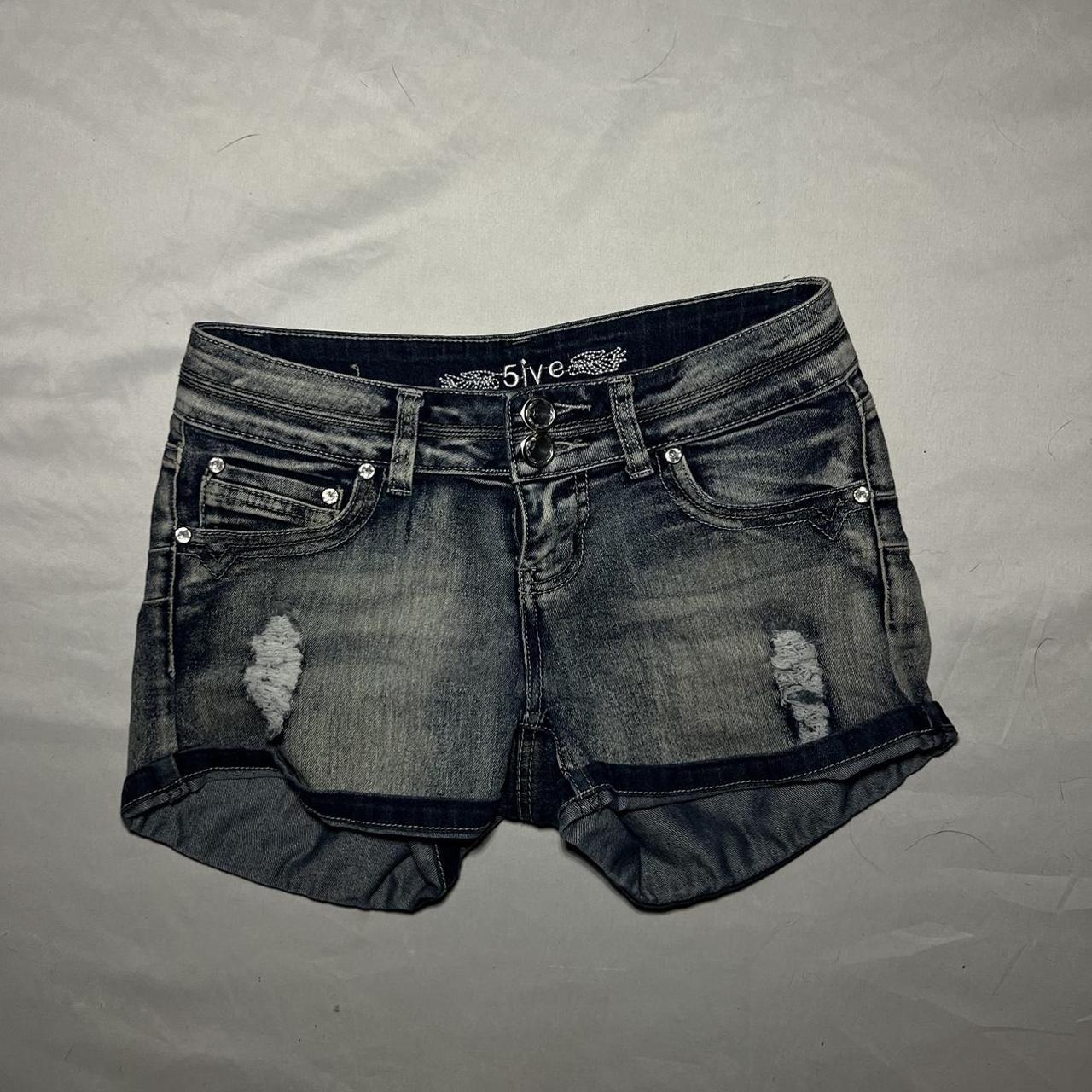 bootie shorts the waist is 27” length is... - Depop