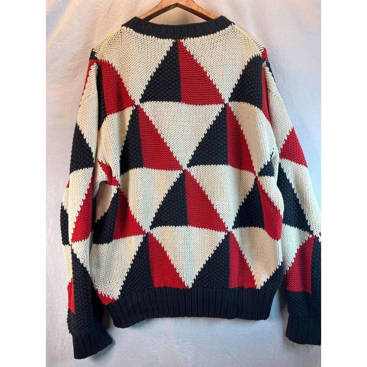 Bill Ditfort Sweater Vintage 80s Mens L Multi... | Depop